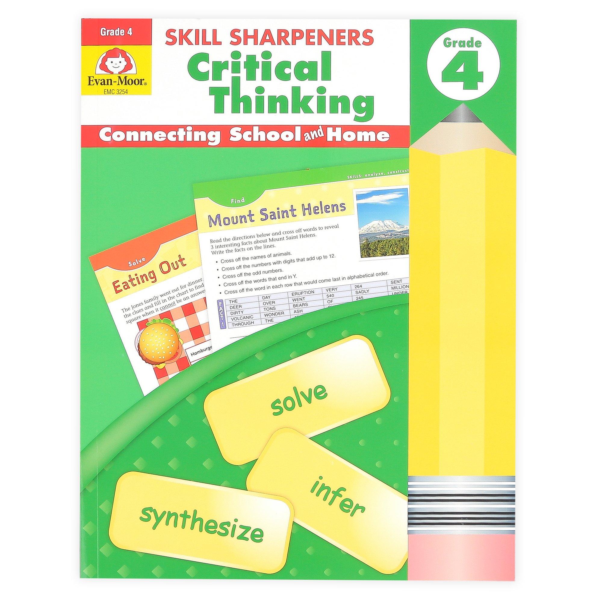 Skill Sharpeners Critical Thinking Grade 4 Activity Book, Grade 4 ...