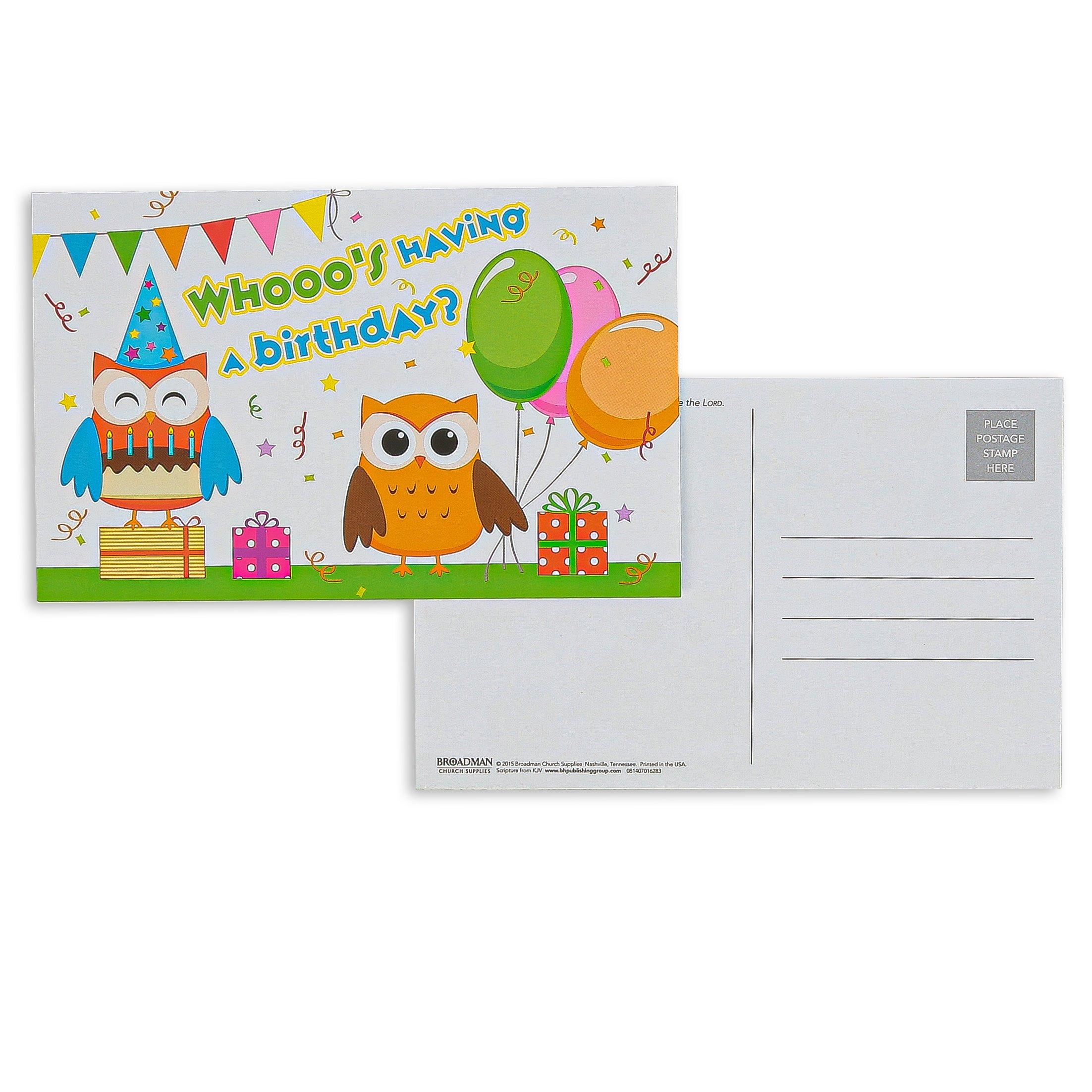 Whooos Having A Birthday Owl Postcards, Set of 25 | Mardel | 3870821