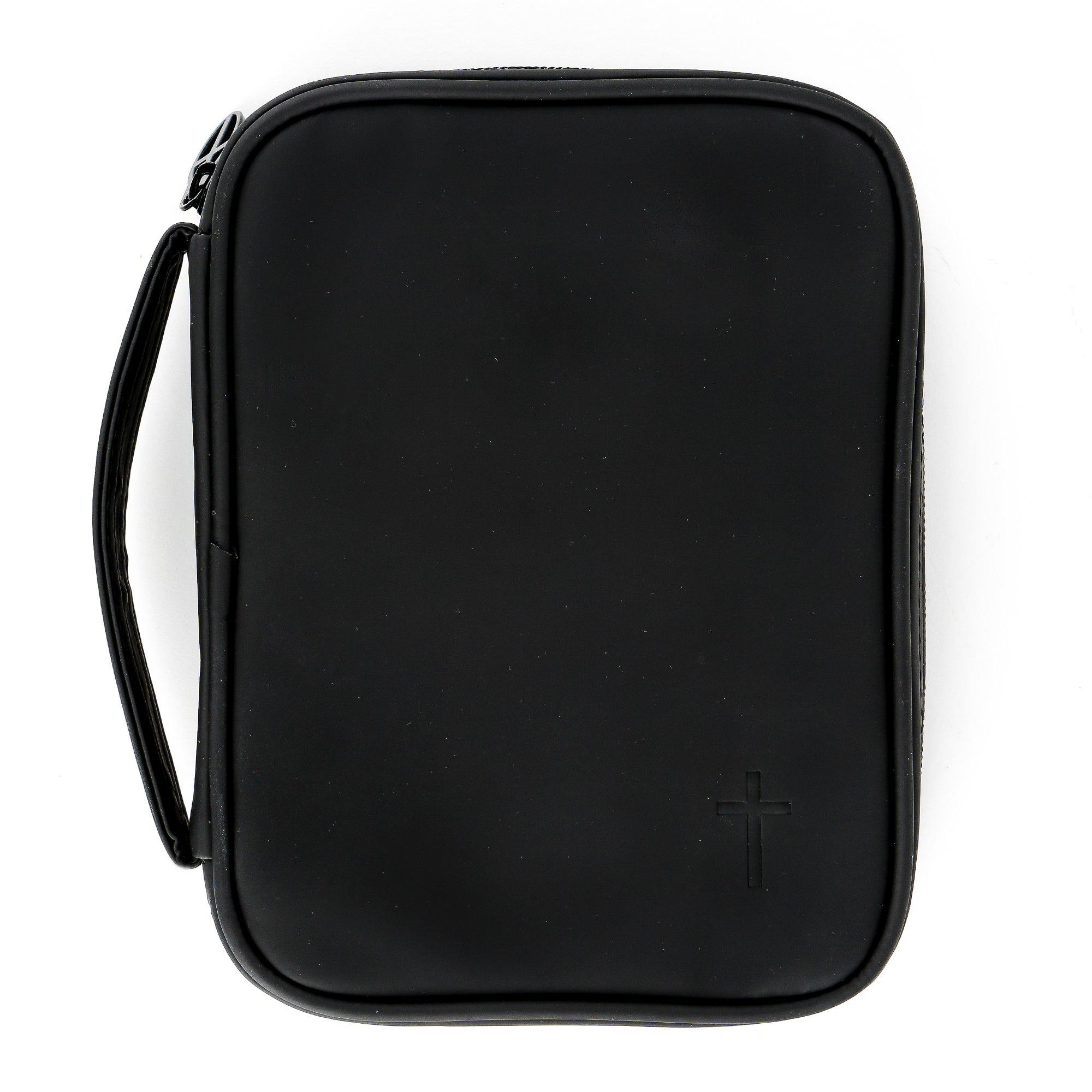 Black Vinyl Cross Compact Bible Cover, Small | Mardel | 3891108