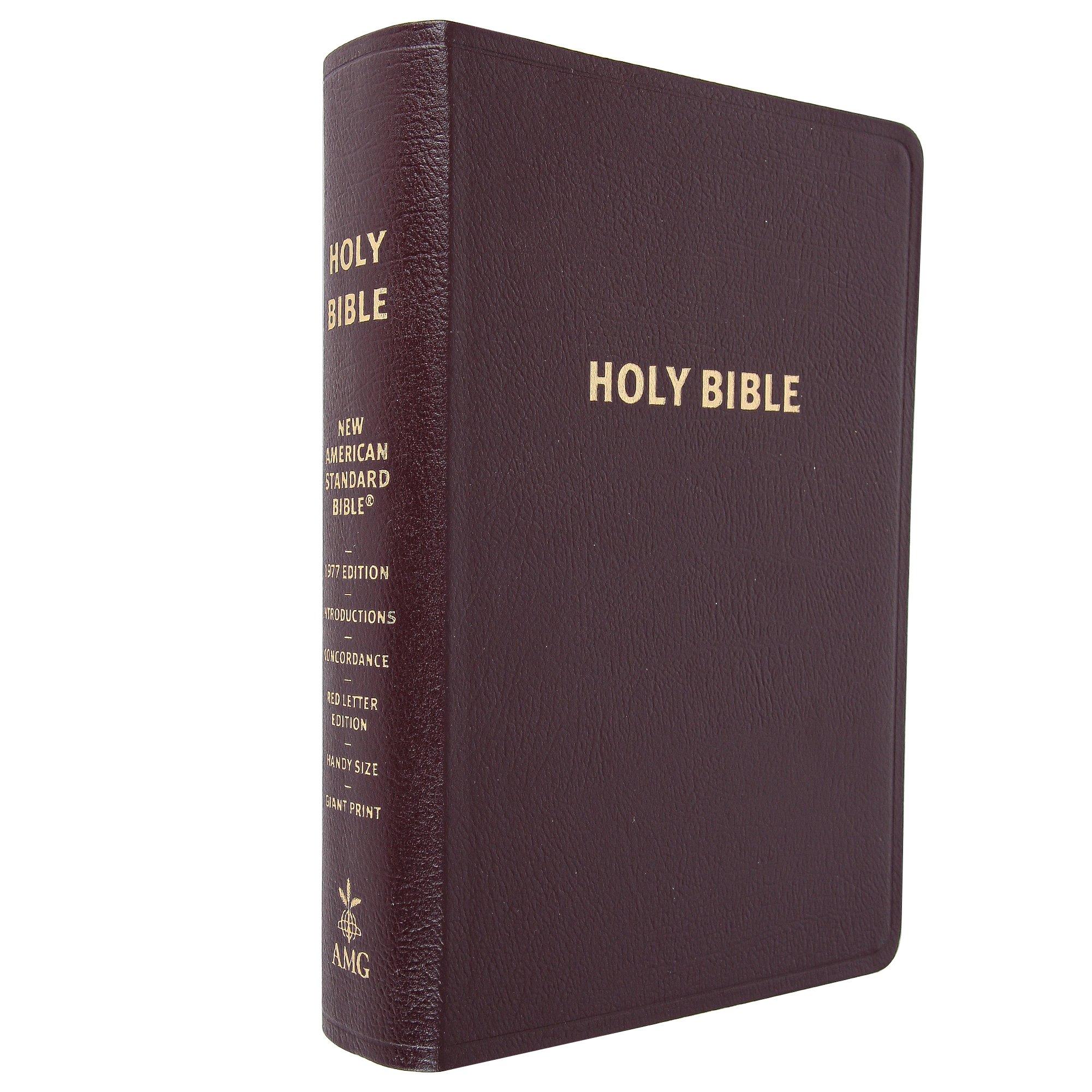 NASB 77 Giant Print Personal Size Reference Bible, Burgundy | Mardel ...