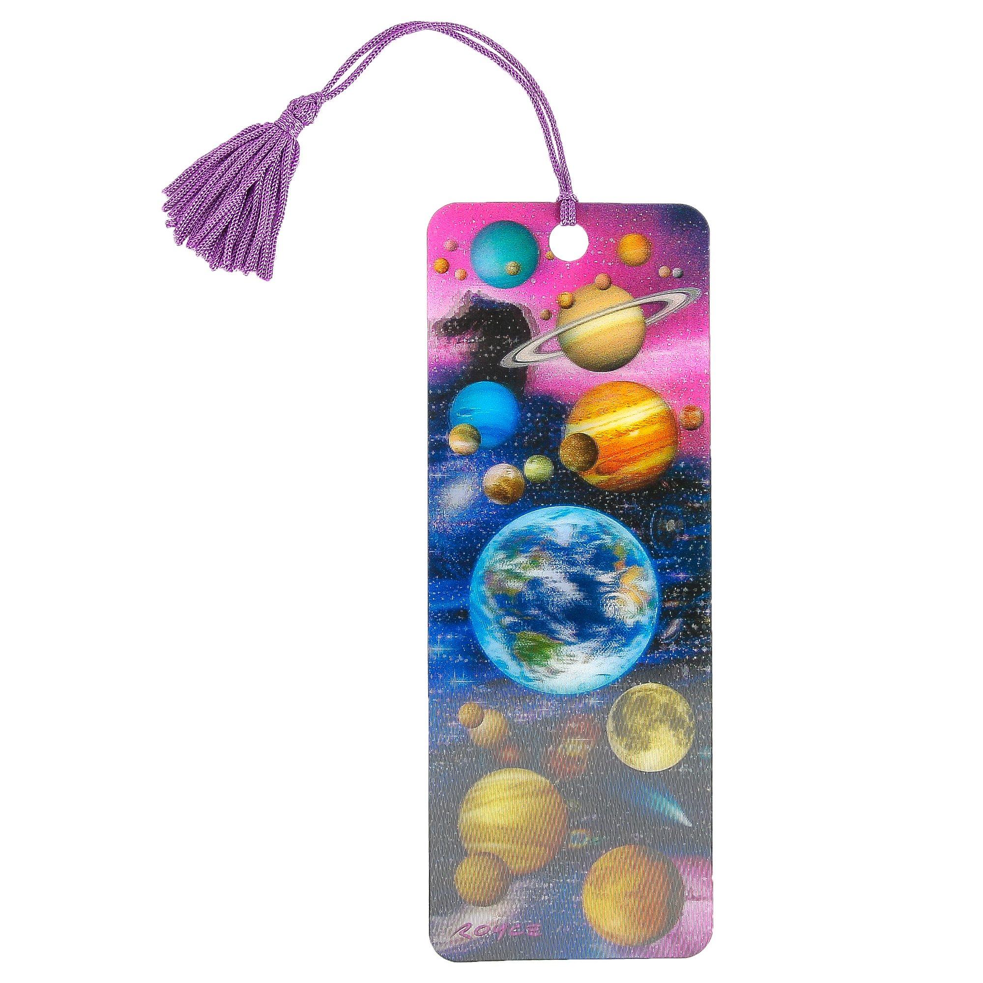 You Are Here 3D Lenticular Outer Space Tassel Bookmark, 6 x 2.25 Inches ...