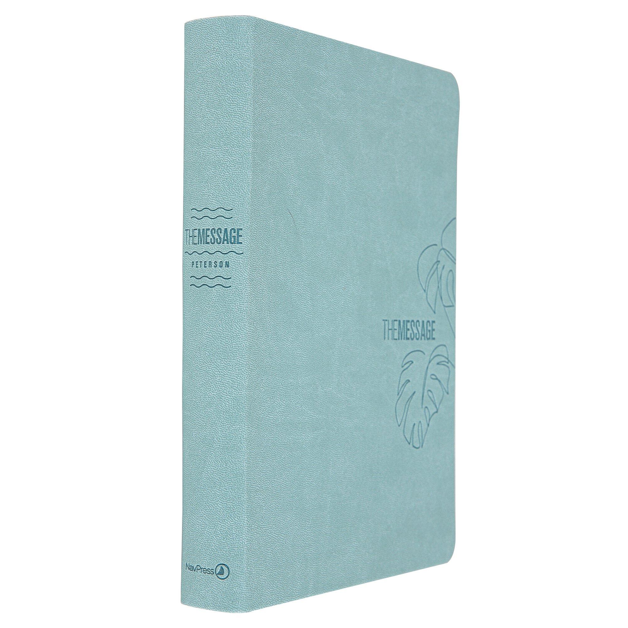 MSG Deluxe Gift Bible, Large Print, Imitation Leather, Teal | Mardel ...