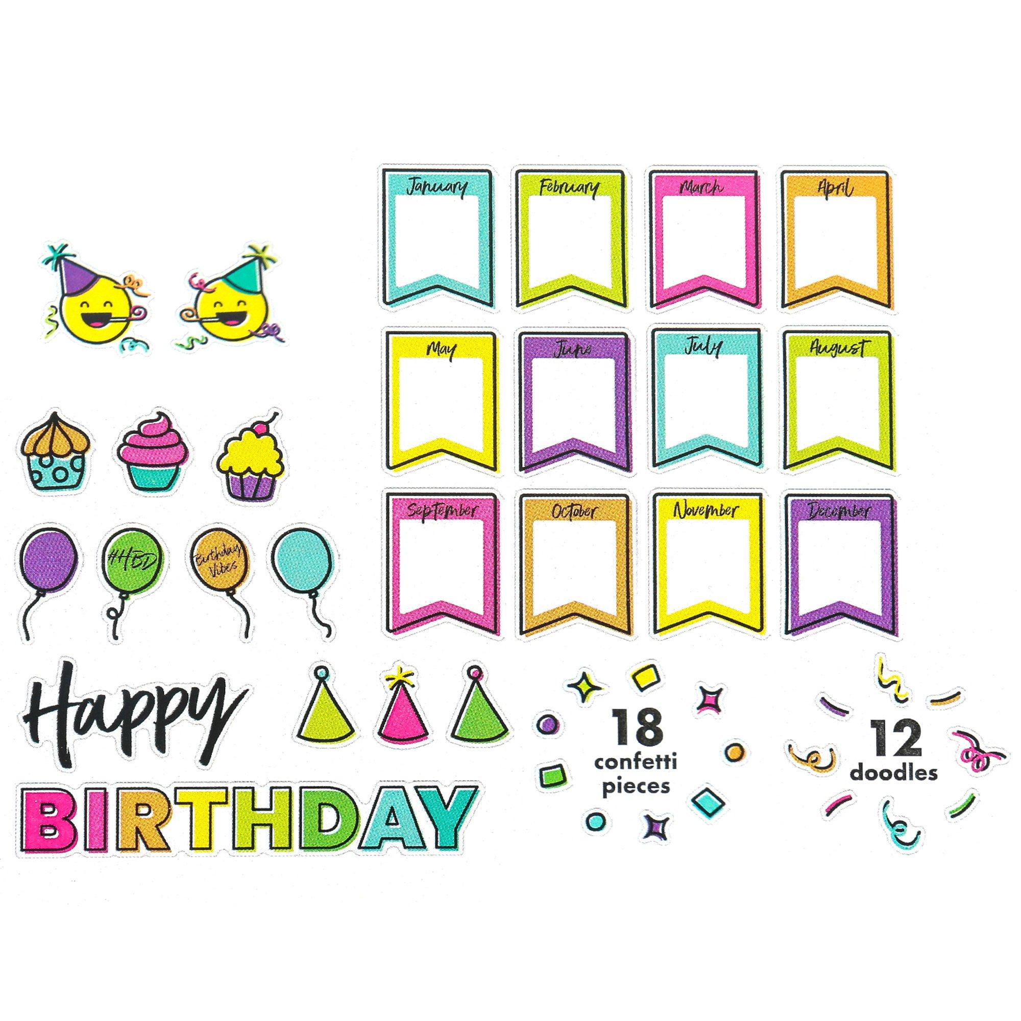 Kind Vibes Birthday Mini Bulletin Board Set, 56 Pieces | Mardel | 3912854