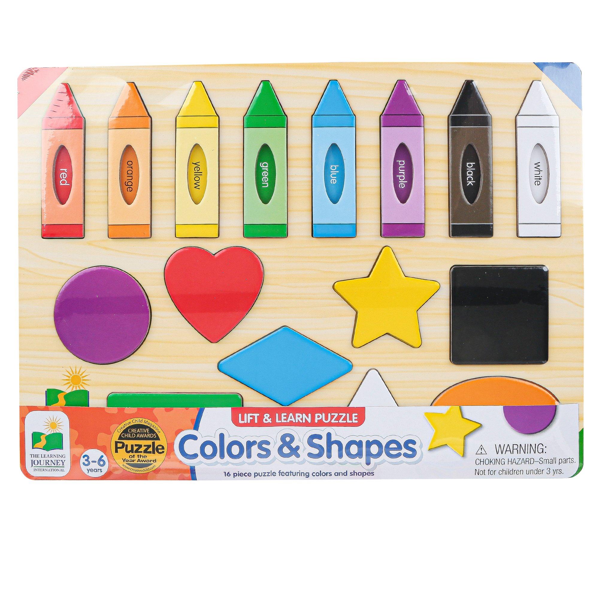 Lift & Learn Colors & Shapes Puzzle, 16 Pieces | Mardel | 3920097