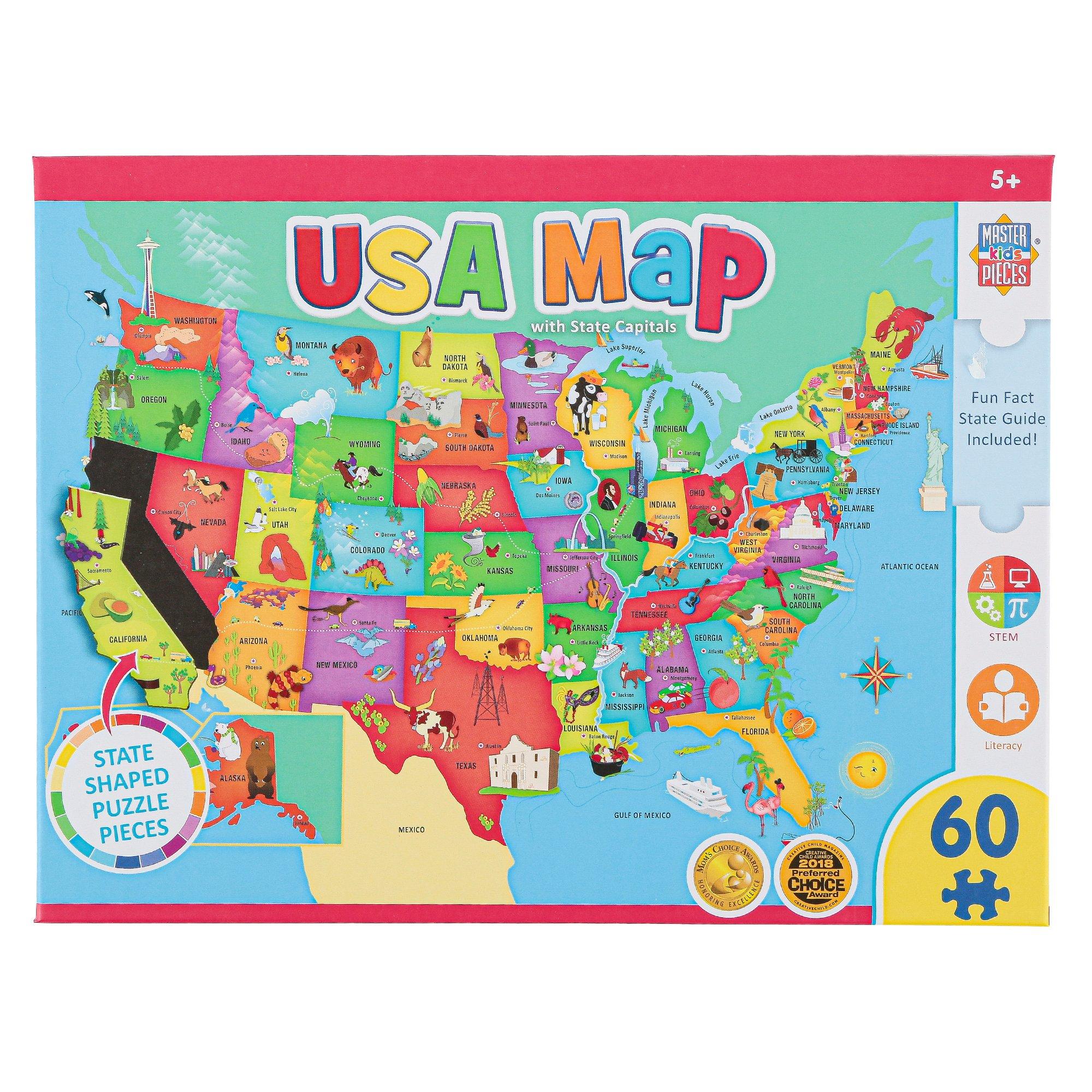 Printable 8 12 X 11 Usa Map With States And Capitals