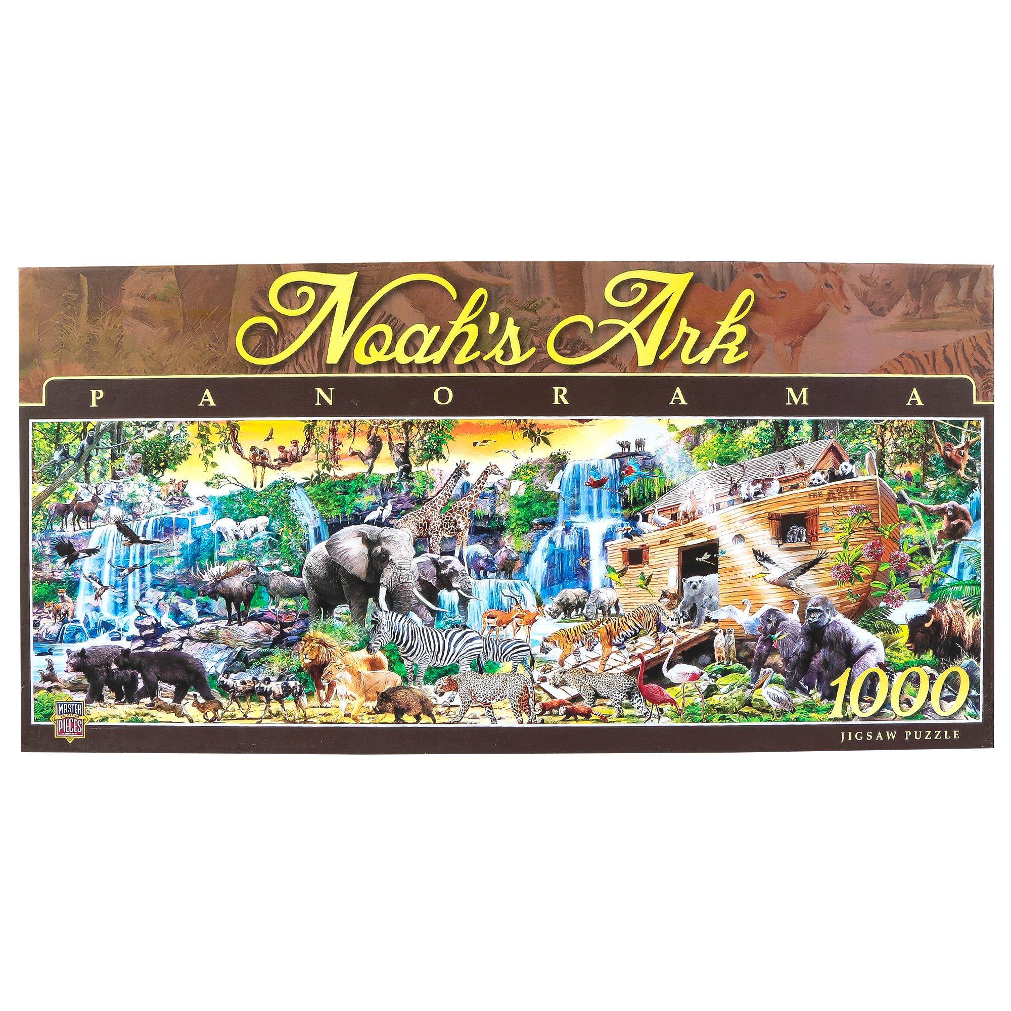 MasterPieces, Noah's Ark Panoramic Puzzle, 1000 Pieces, 13 x 39 Inches ...