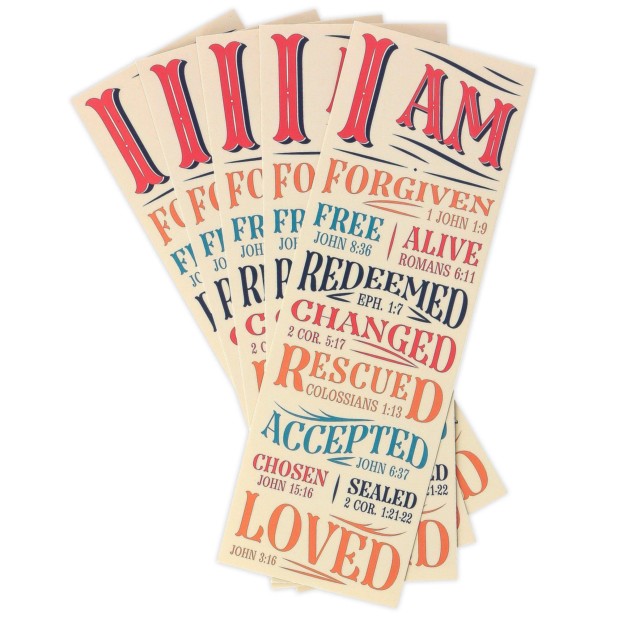I Am Forgiven Free Alive Redeemed Bookmarks, 25 Bookmarks | Mardel ...