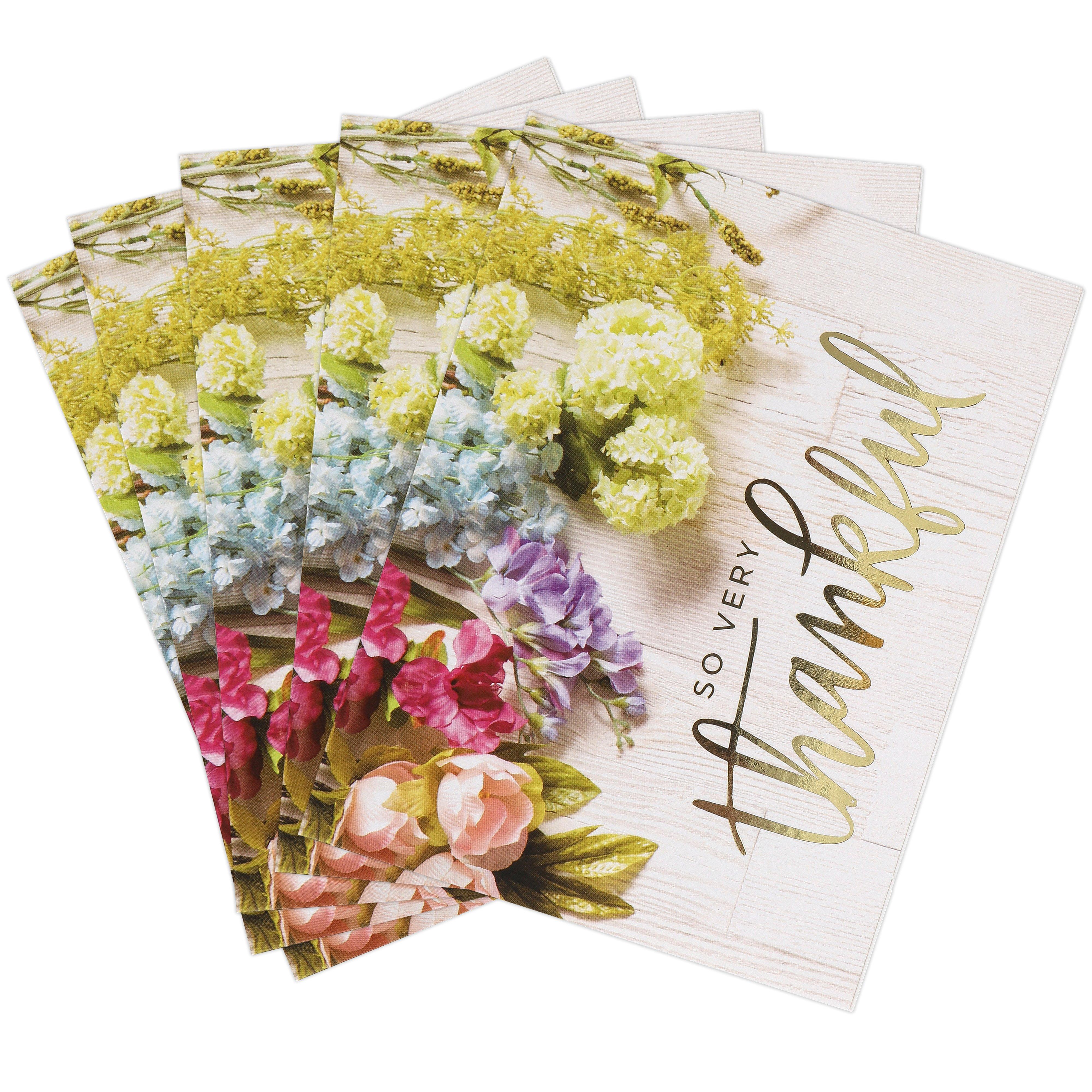 Shiplap Floral Thank You Note Cards & Envelopes, 15 count | Mardel ...