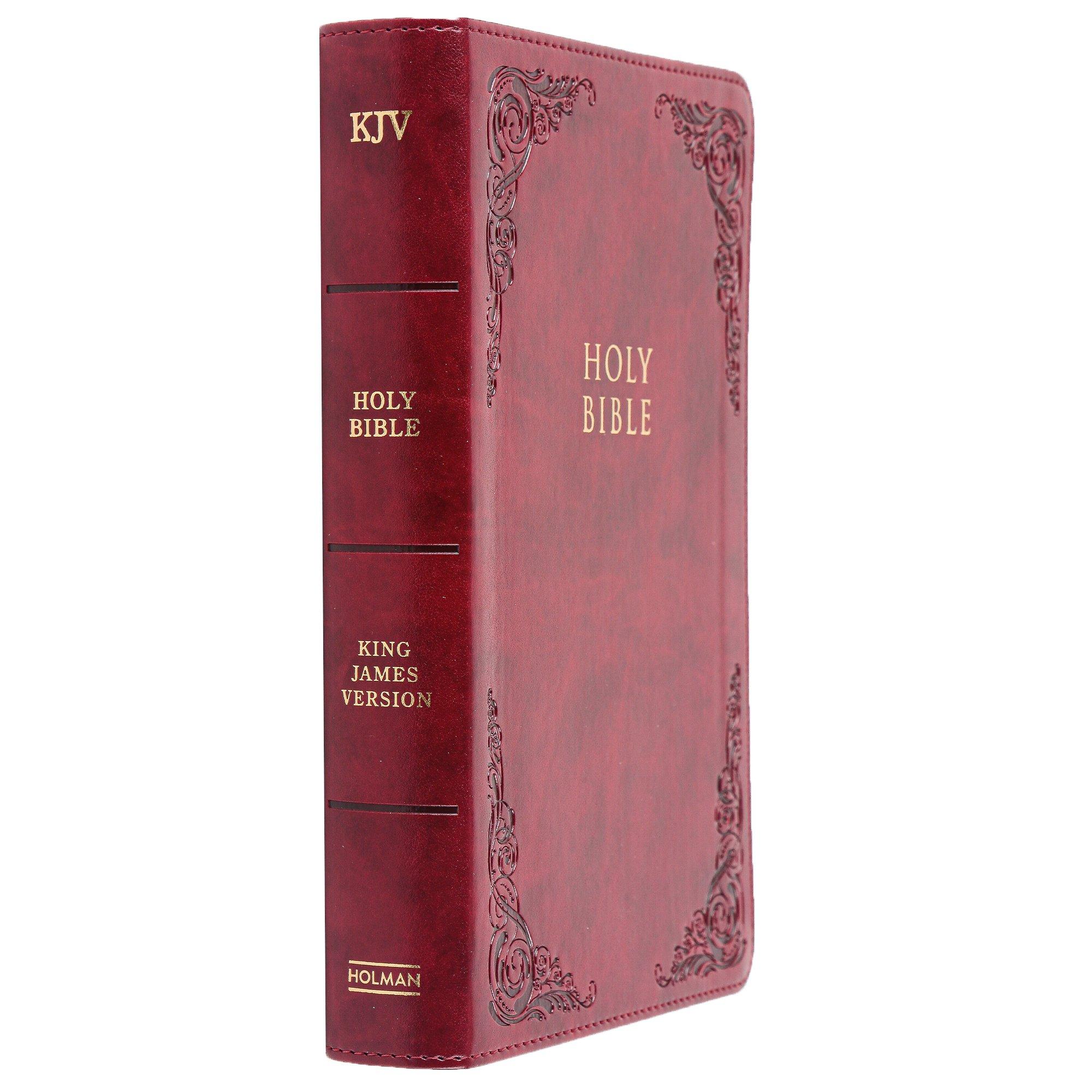 KJV Large Print Personal Size Indexed Reference Bible, Burgundy ...