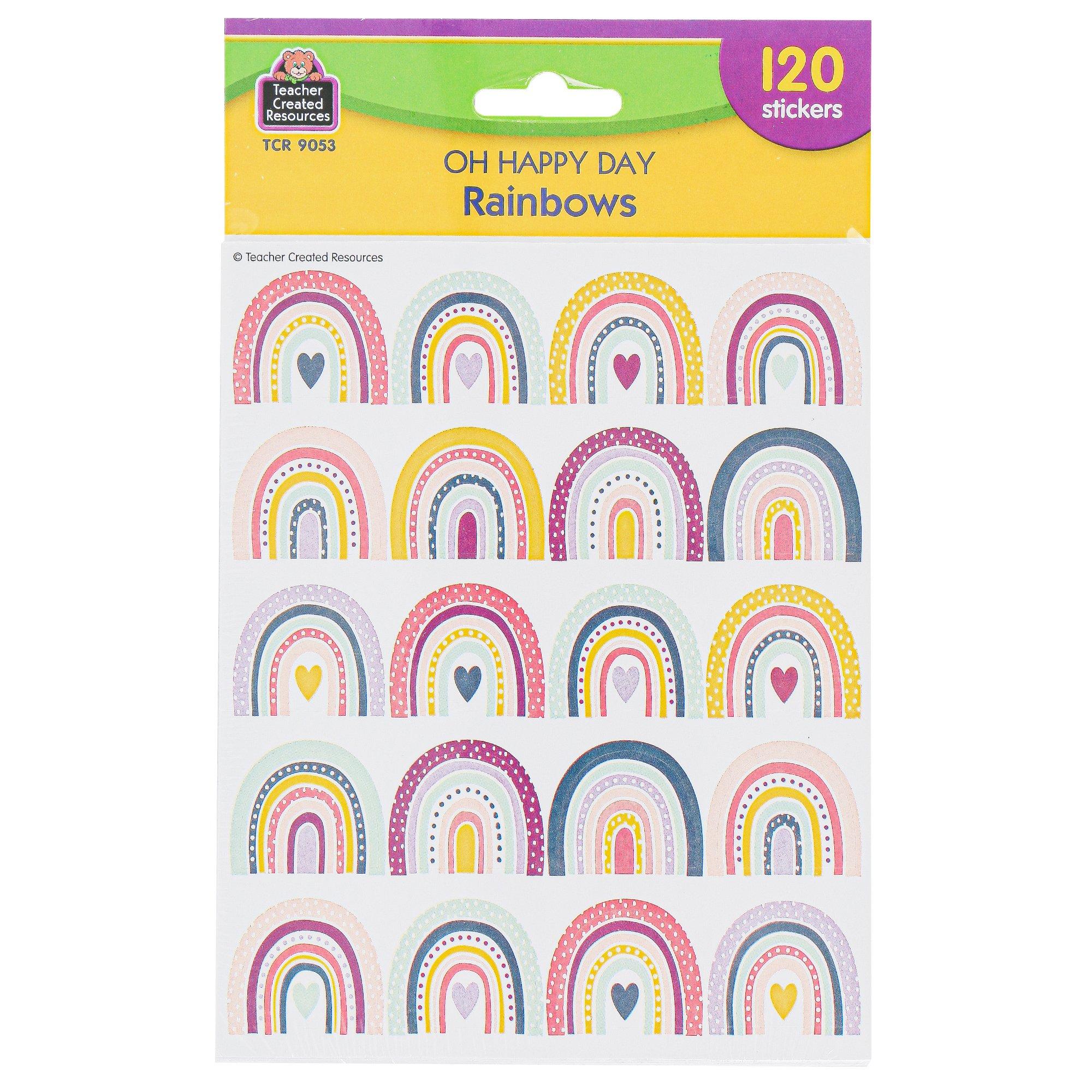 Teacher Created Resources, Oh Happy Day Rainbow Stickers, 120 Stickers ...