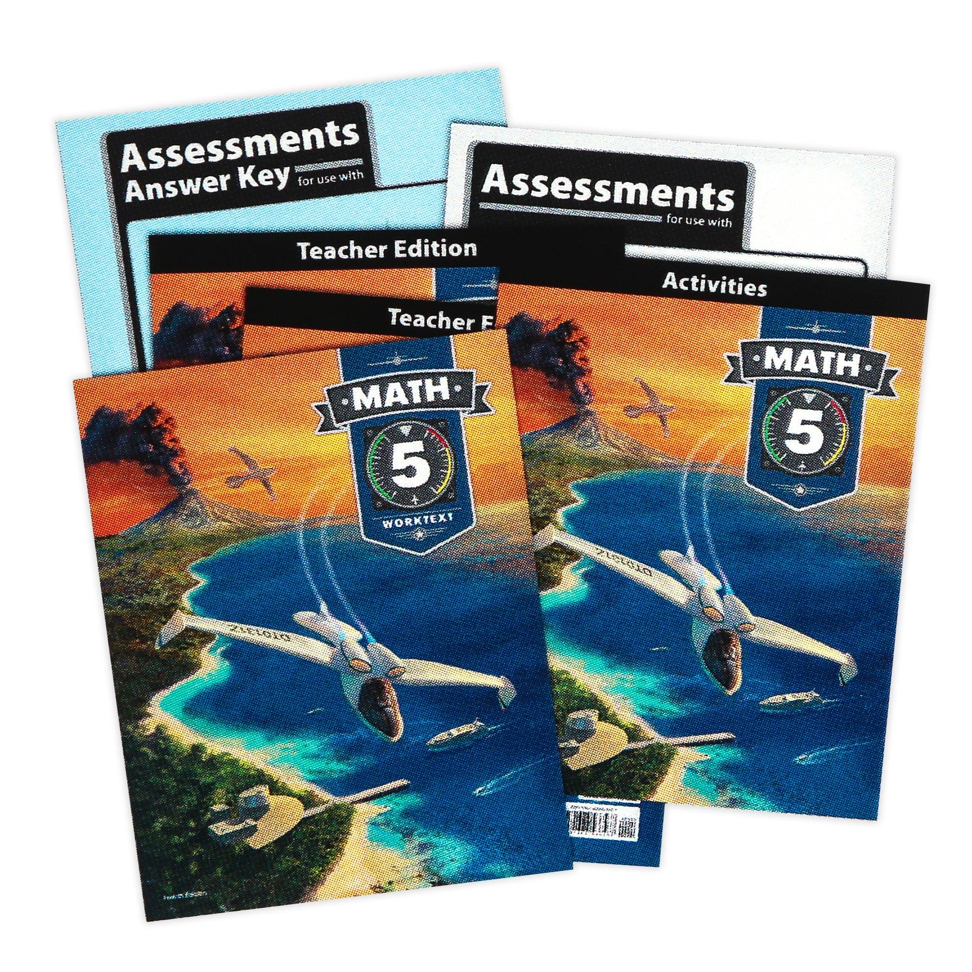 BJU Press Math 5 Complete Subject Kit 4th Edition Box Set, Grade 5 ...