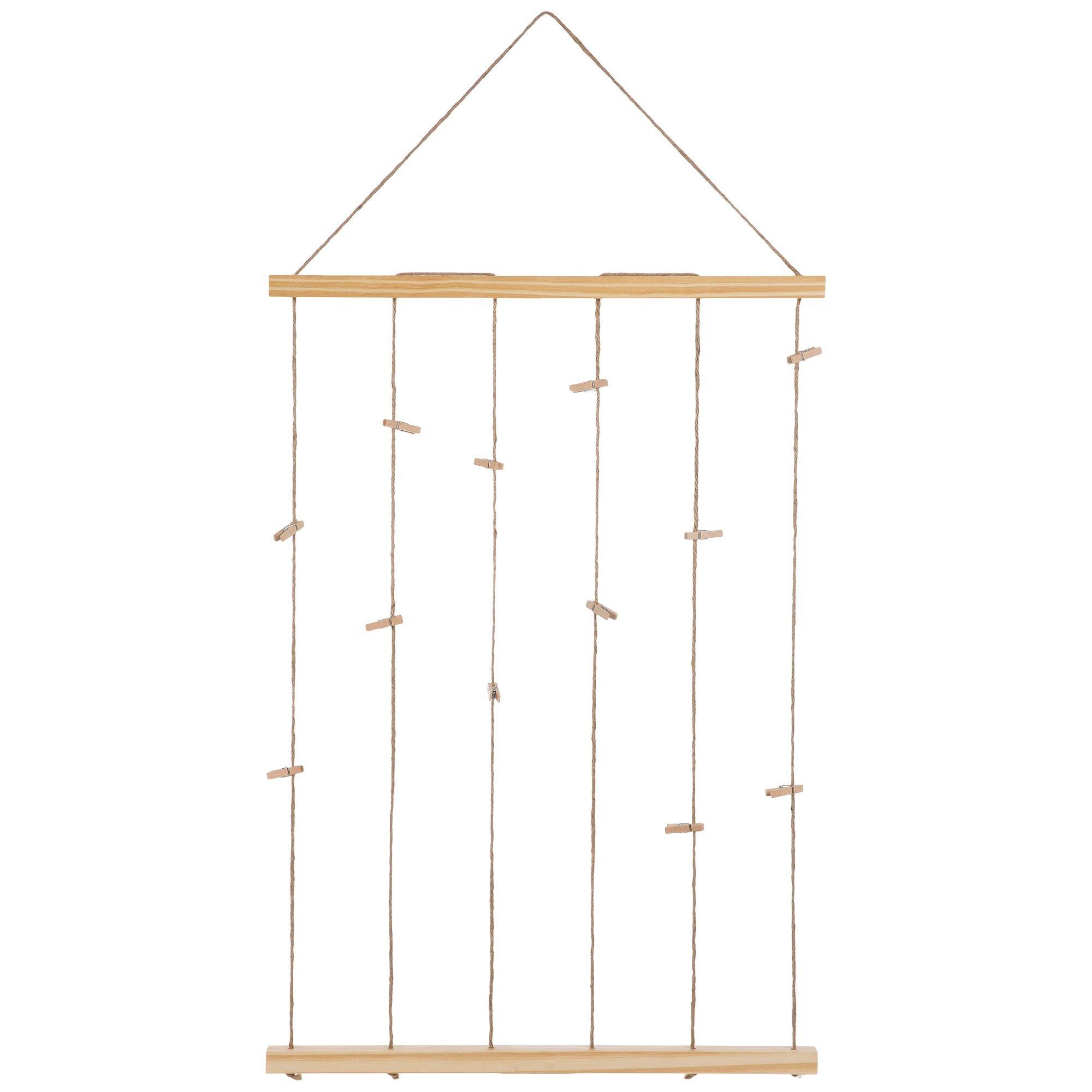 Fiddlestix Paperie, Wood Clip Wall Organizer, 37 x 19 5/8 Inches ...