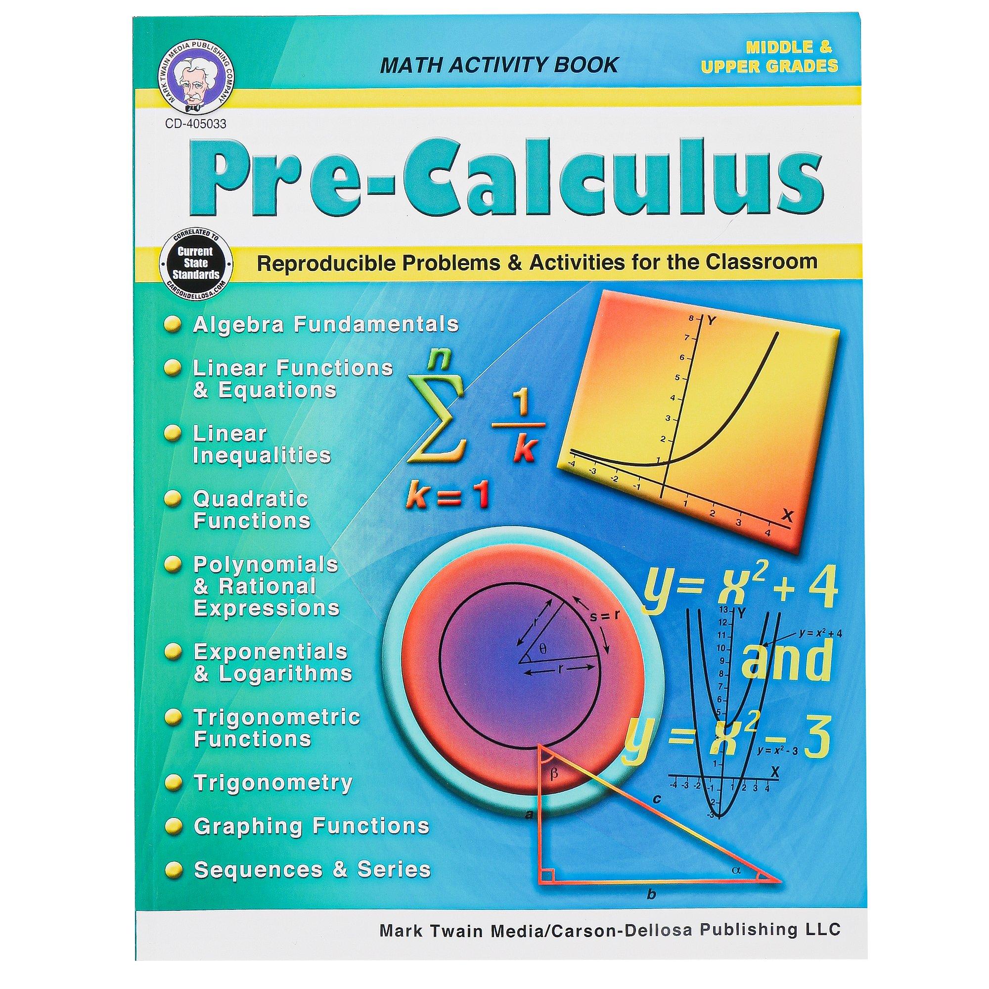 Pre-Calculus Reproducible Work Book, Grades 6 to 12 | Mardel | 3946522 Pre-Calculus Reproducible Work Book, Grades 6 to 12 | Mardel | 3946522