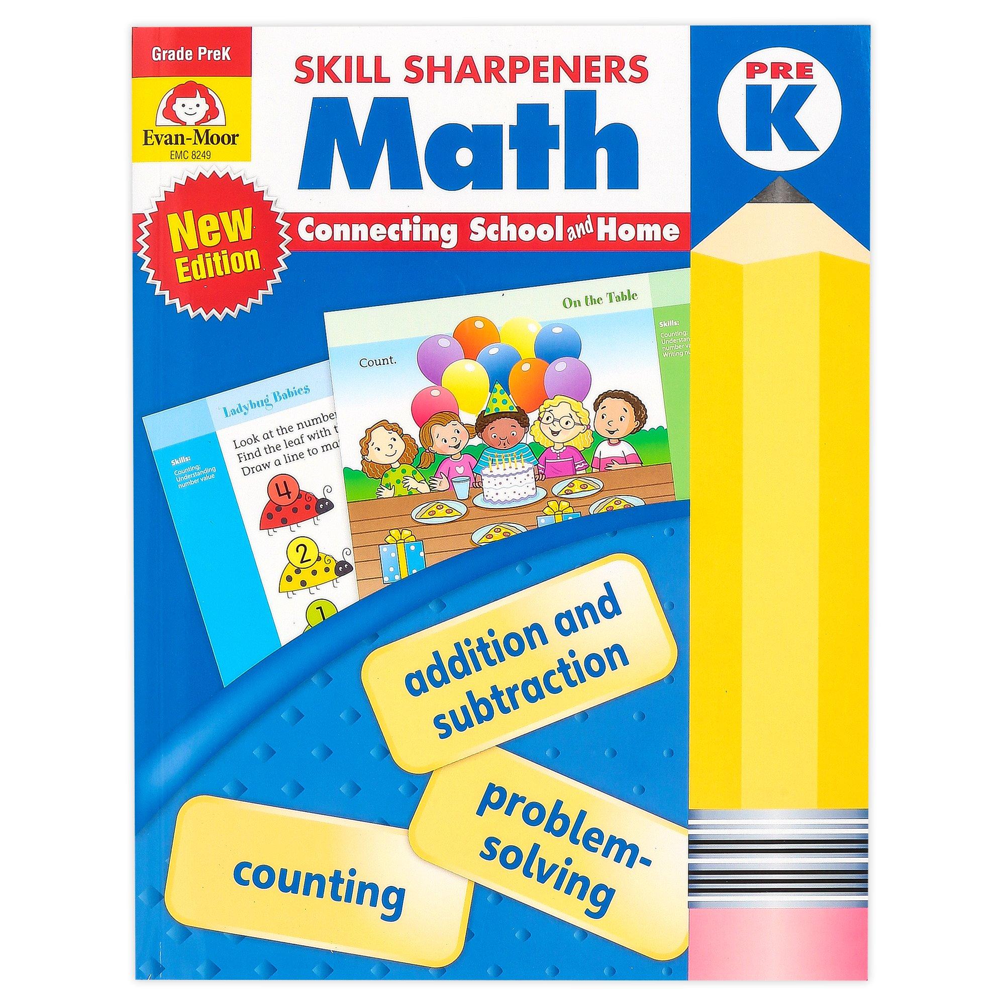 Skill Sharpeners Math Activity Book, Grade Pre K | Mardel | 3946589