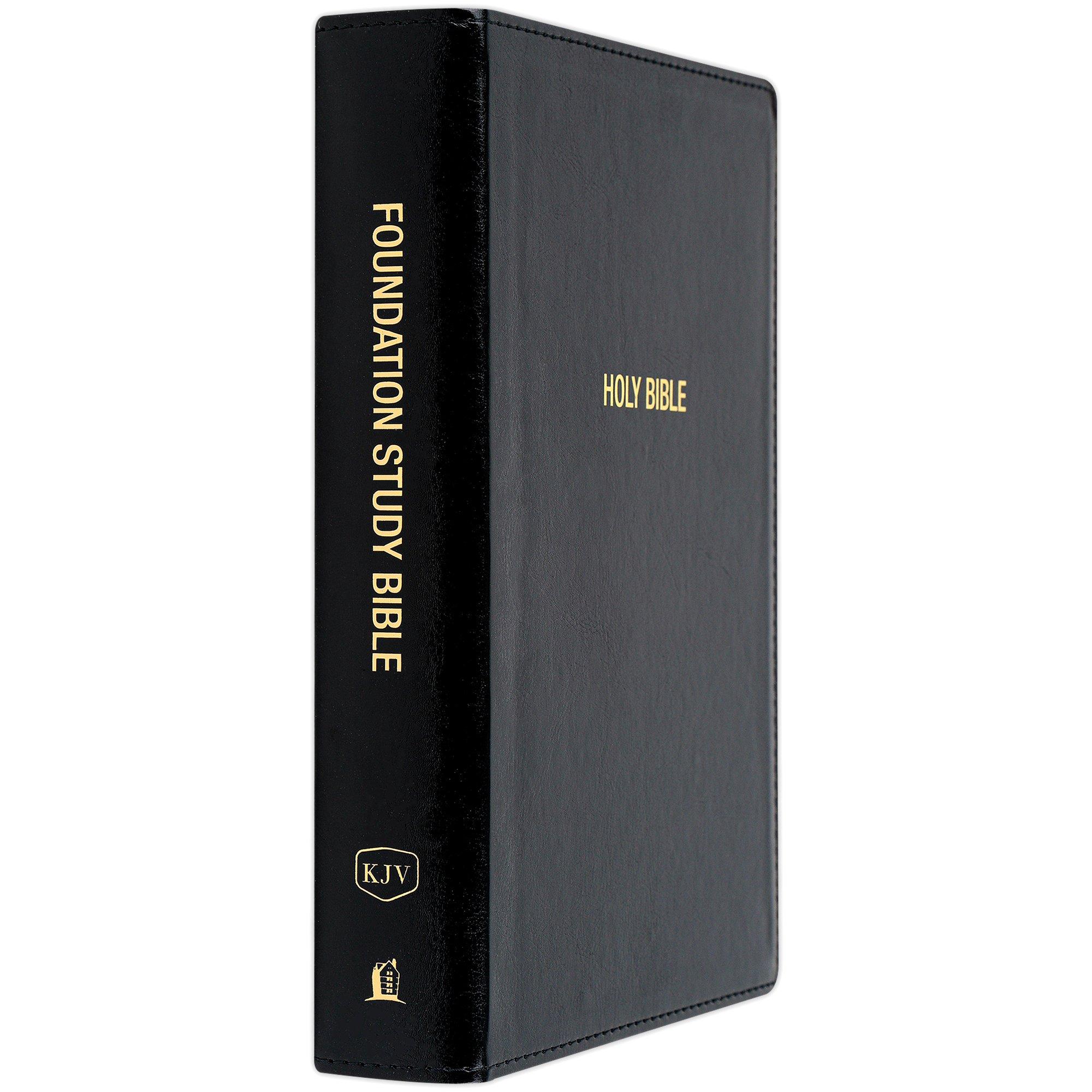 KJV Foundation Study Bible, Large Print, Imitation Leather, Black | Mardel | 3981438