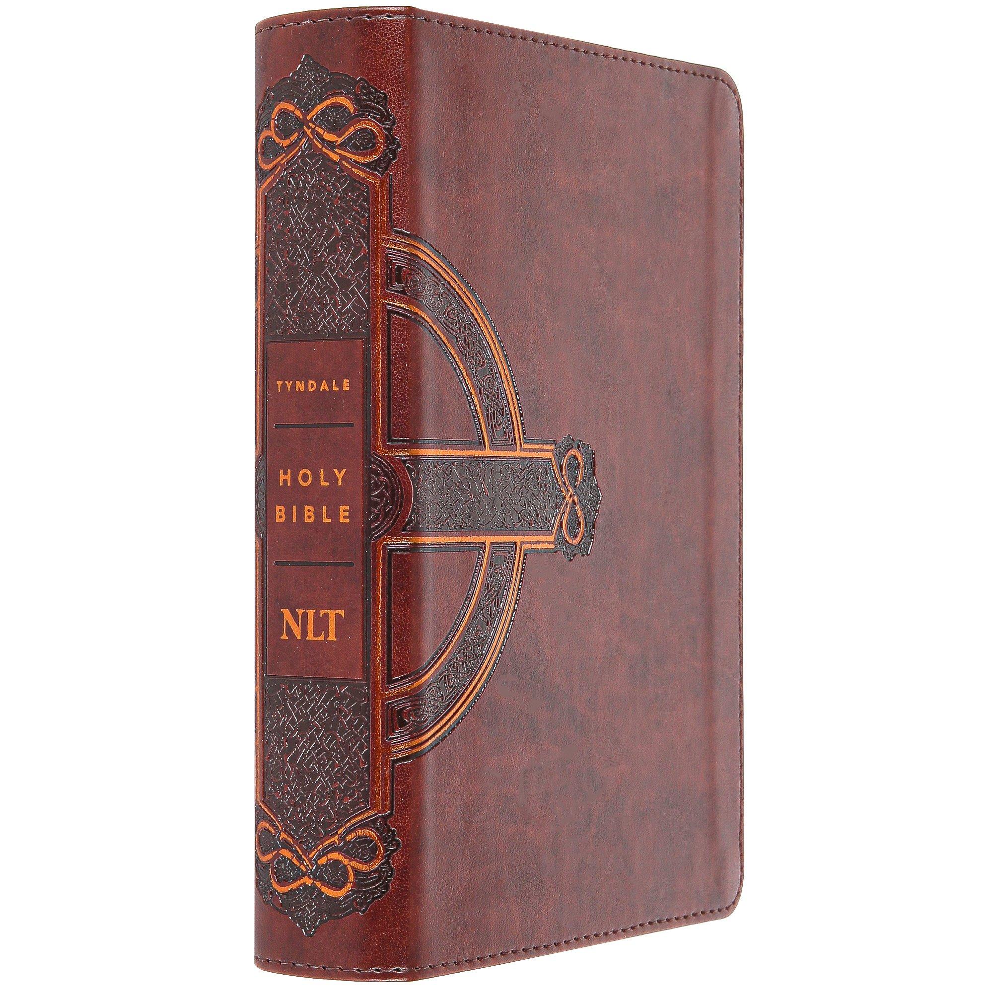 NLT Compact Giant Print Filament Bible, Mahogany Celtic Cross | Mardel ...