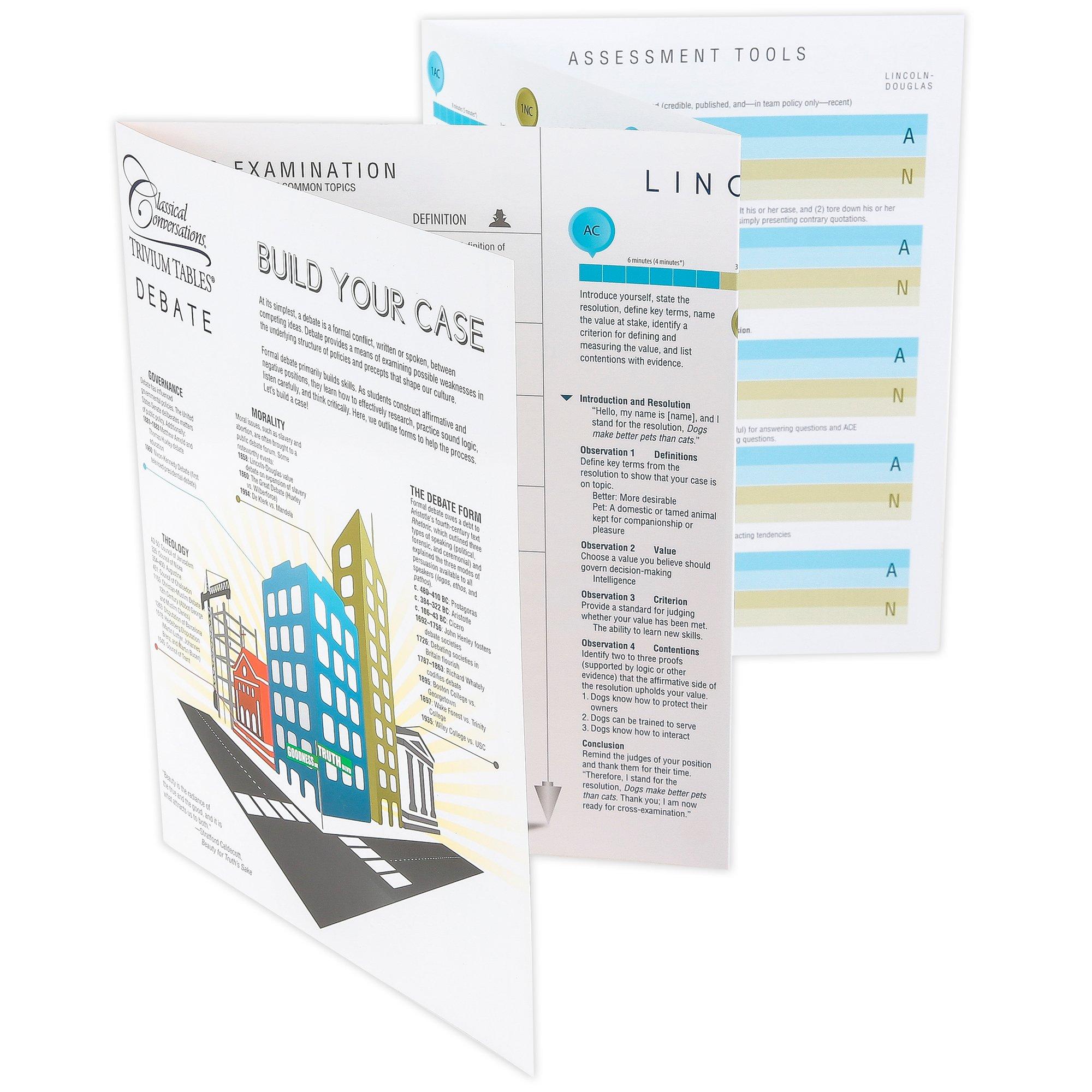 Trivium Tables Debate, Laminated Guide, Grade 7-12 | Mardel | 3983129