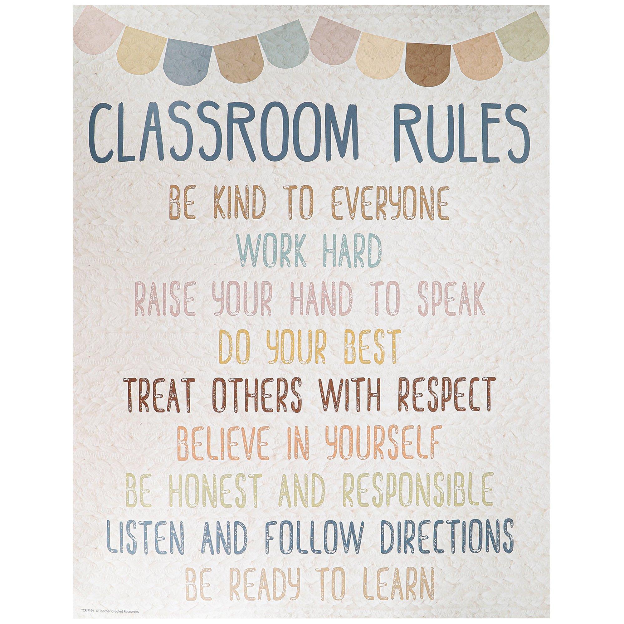 Everyone Is Welcome Classroom Rules Chart, 17 x 22 Inch, 1 Each ...