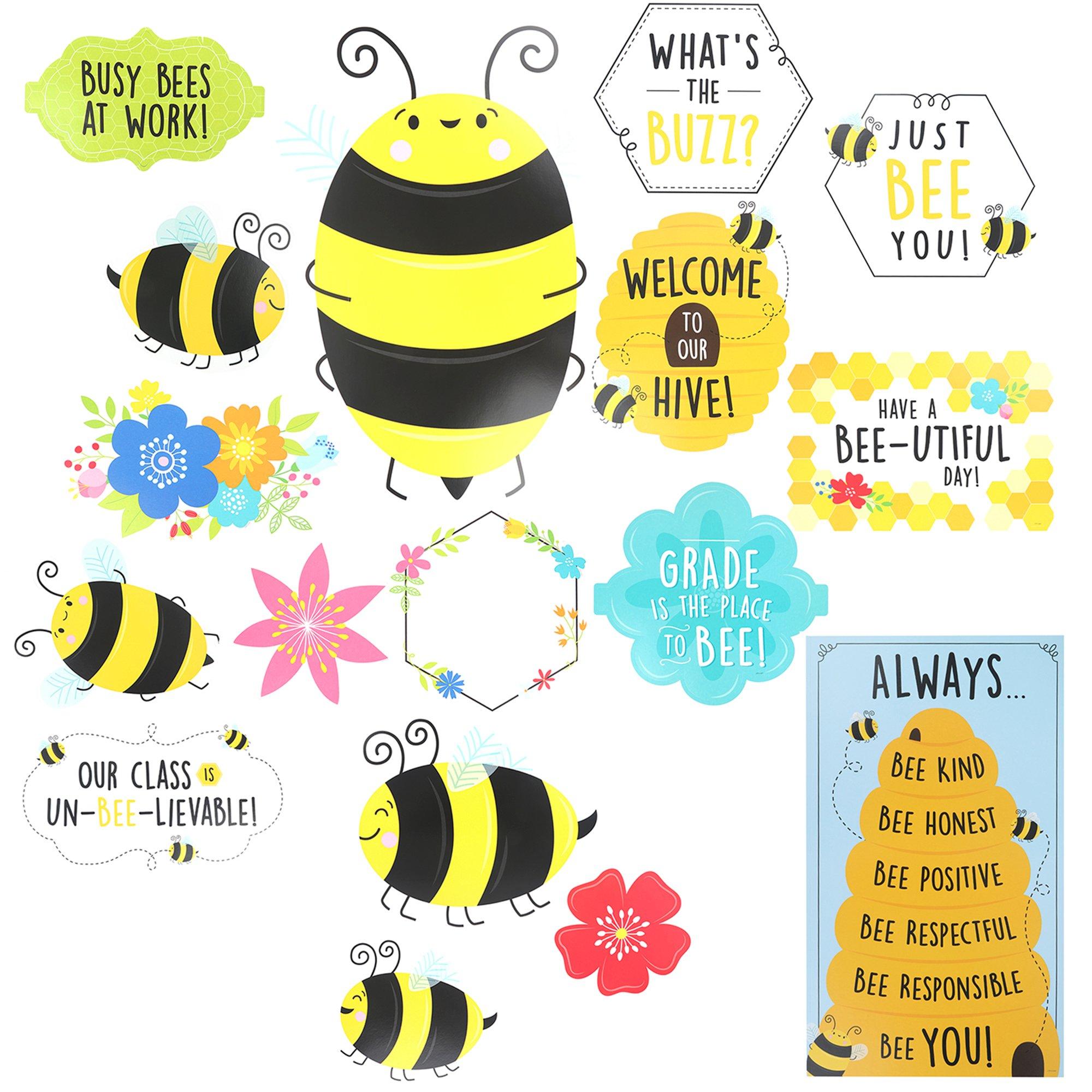 Busy Bees Bulletin Board Set, 17 Pieces | Mardel | 3995750