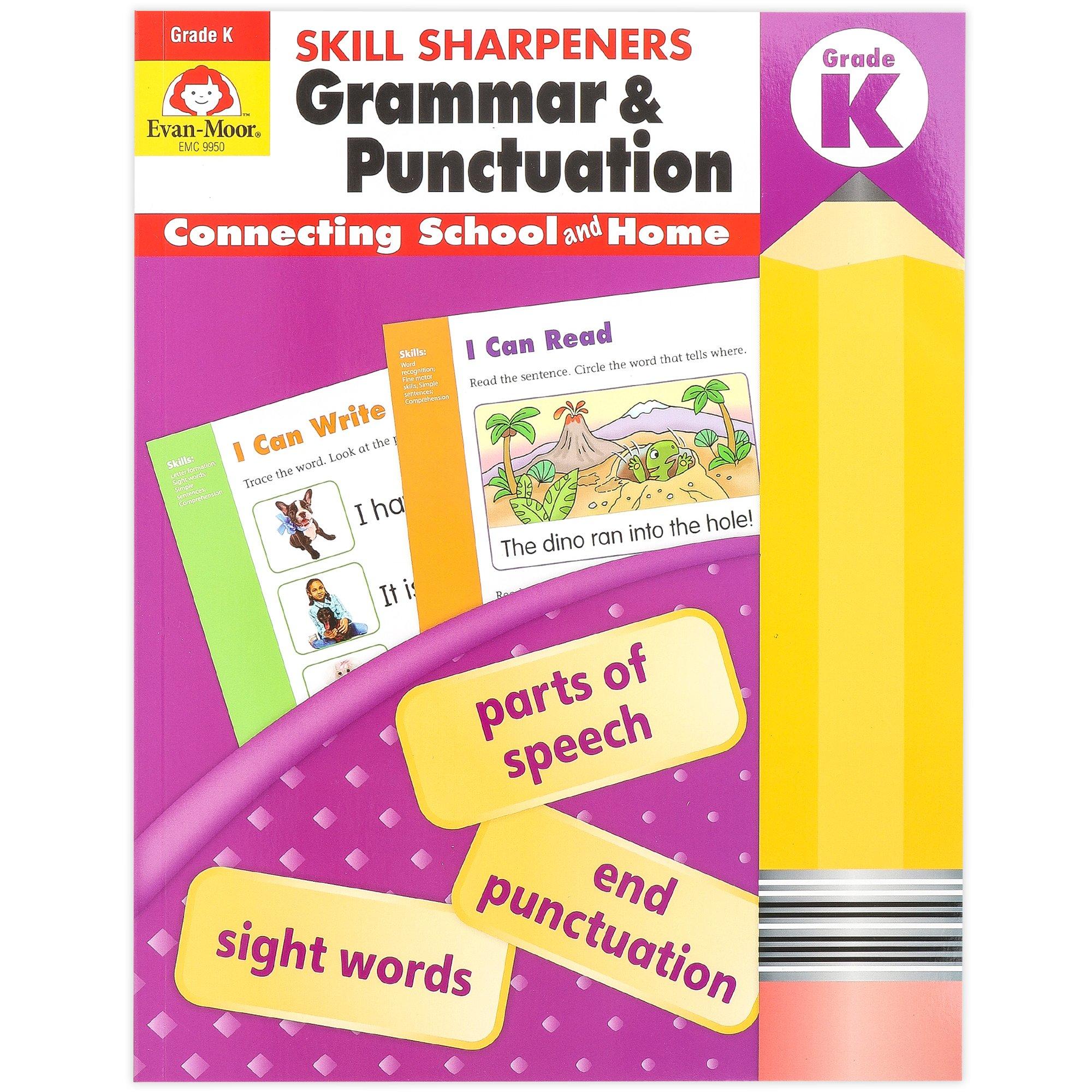Skill Sharpeners Grammar & Punctuation Activity Book 144 Pages Grade K ...