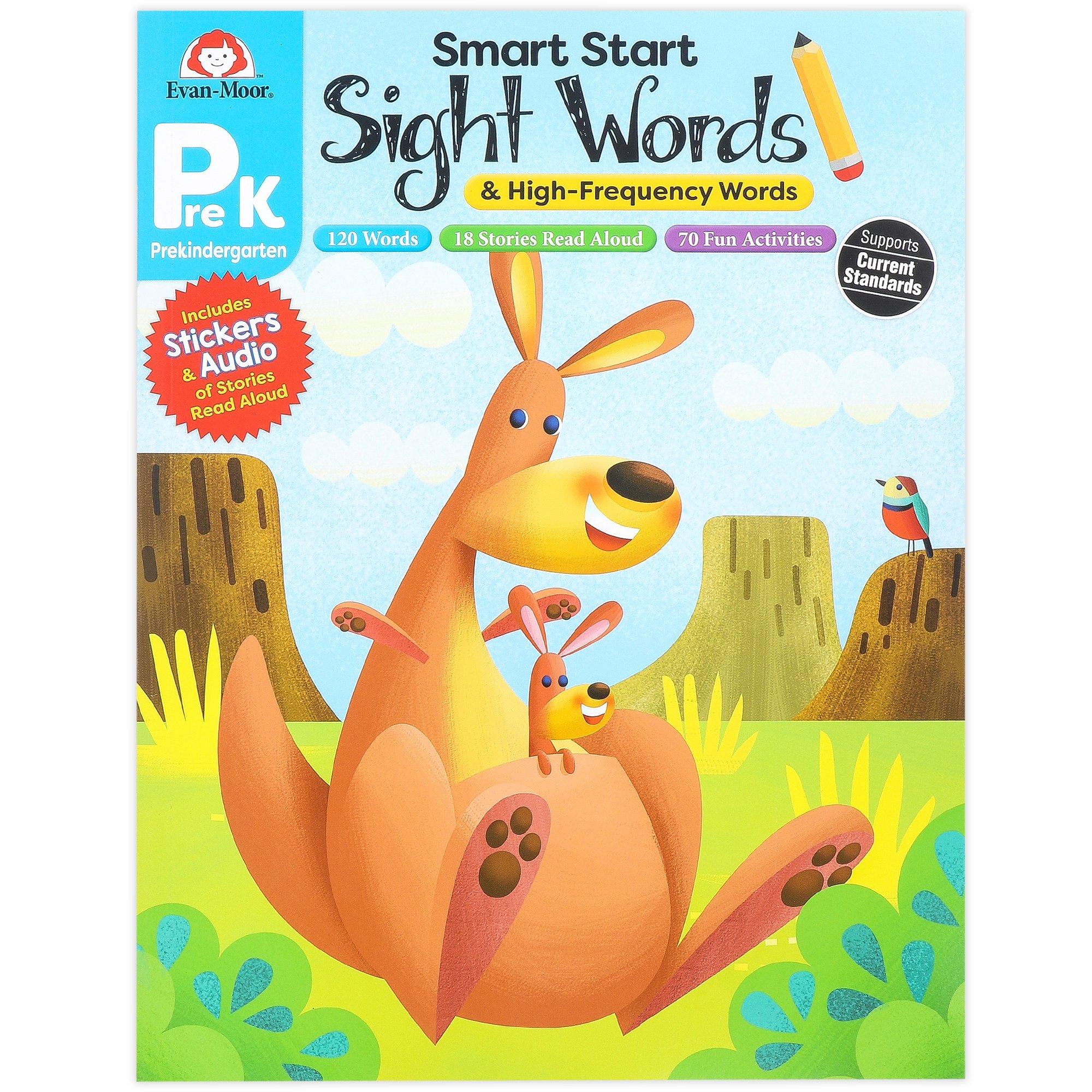 Smart Start Sight Words Activity Book, 128 Pages, Grade Pre-K | Mardel ...