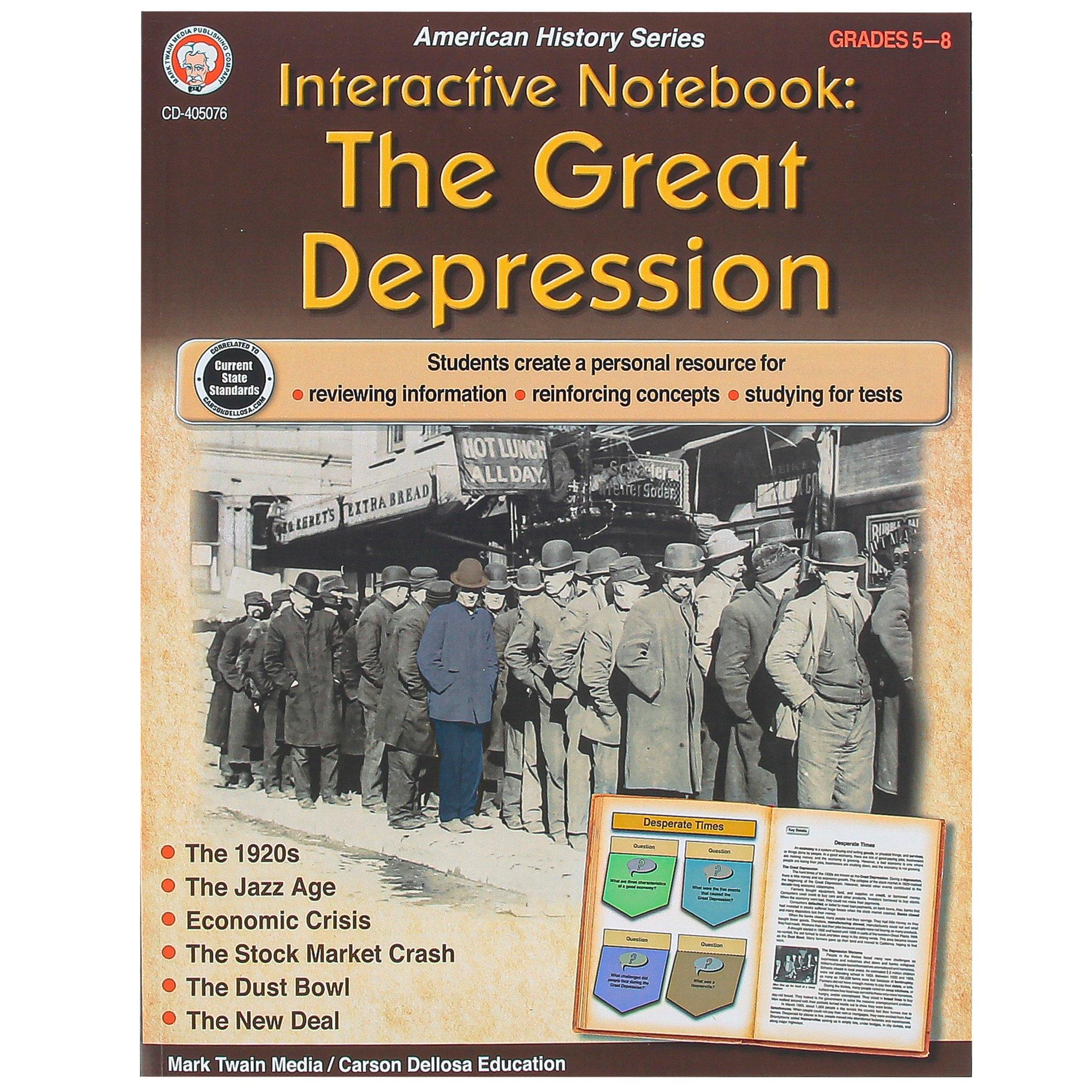 Interactive Notebook: The Great Depression, 64 Pages, Grades 5-8 ...