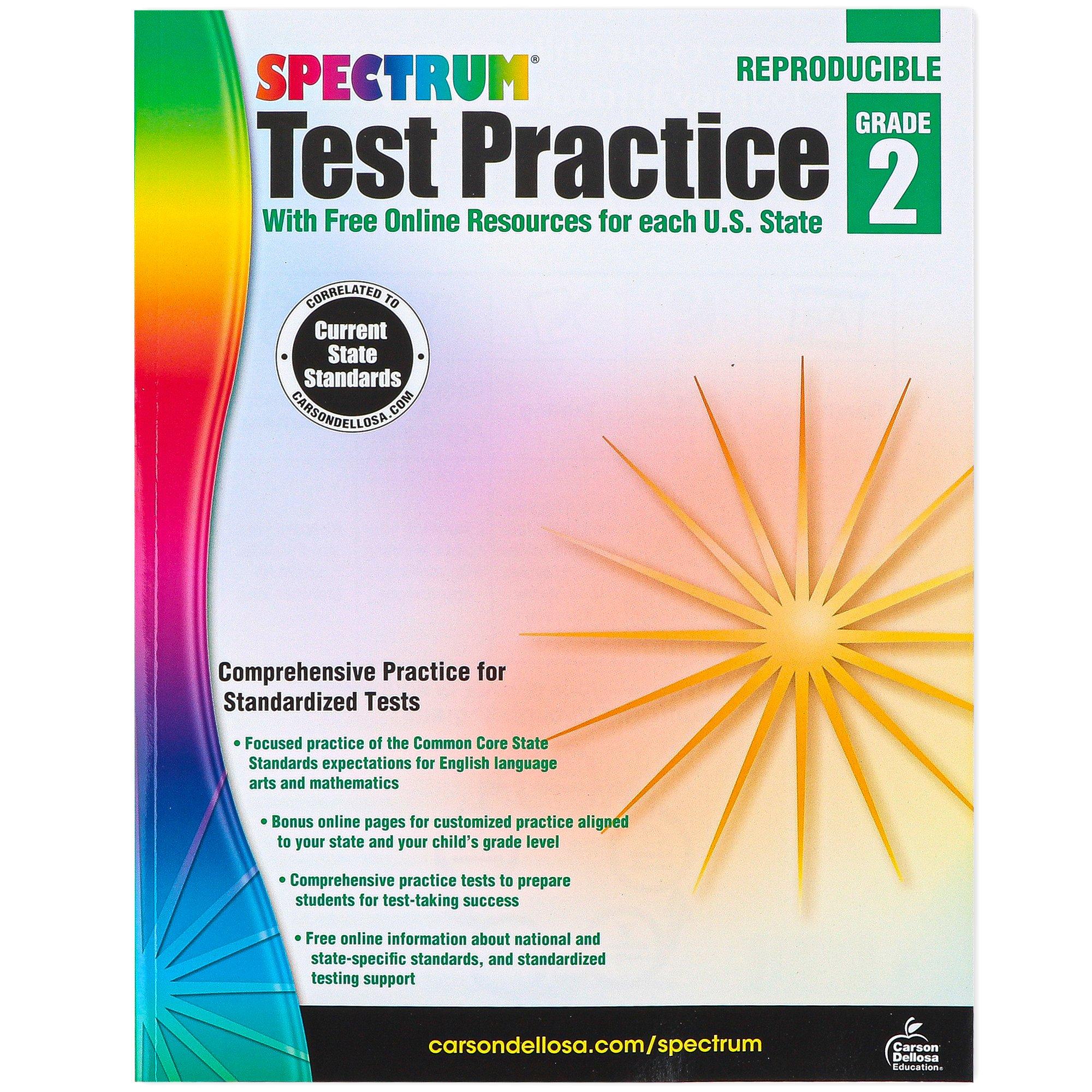 Spectrum Test Practice Workbook, 160 Pages, Grade 2 | Mardel | 4006409