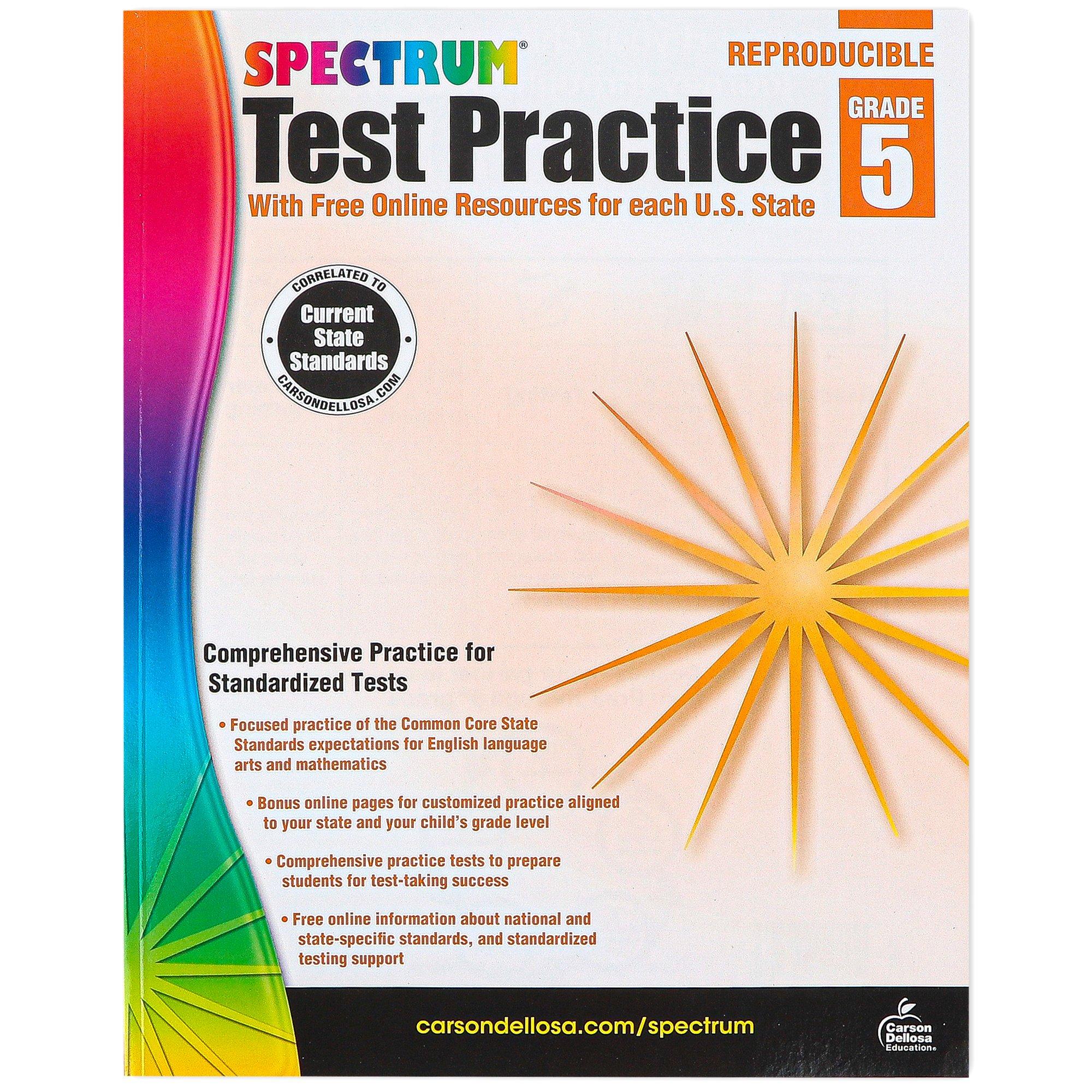 Spectrum Test Practice Workbook, 160 Pages, Grade 5 | Mardel | 4006466