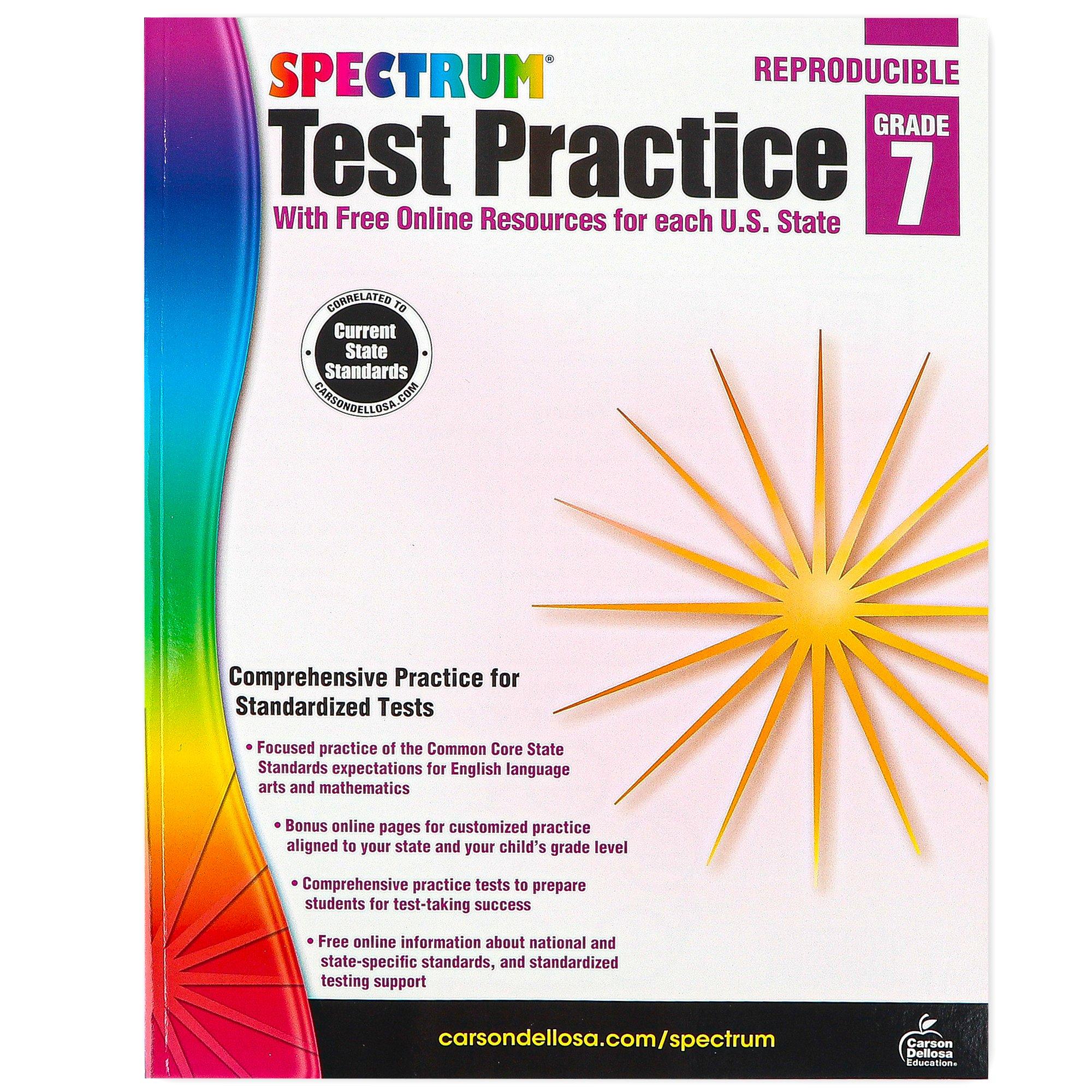 Spectrum Test Practice Workbook, 160 Pages, Grade 7 | Mardel | 4006490