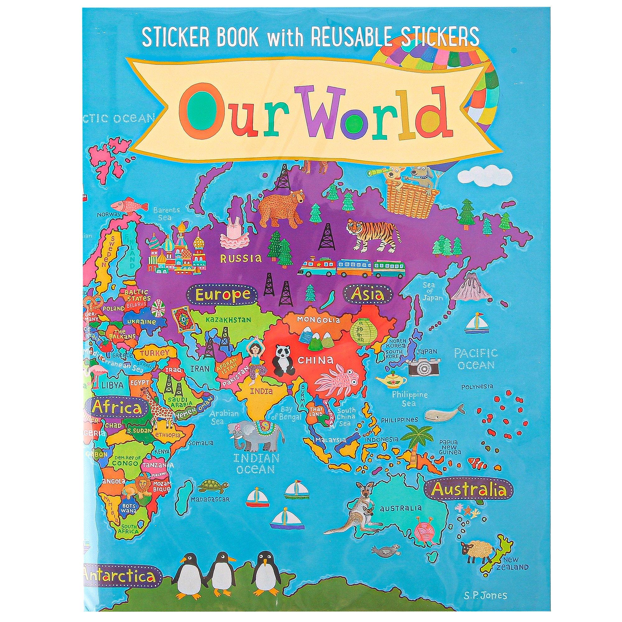 Our World Geography Sticker Book, 5 Pages, Grades K-5 | Mardel | 4007308