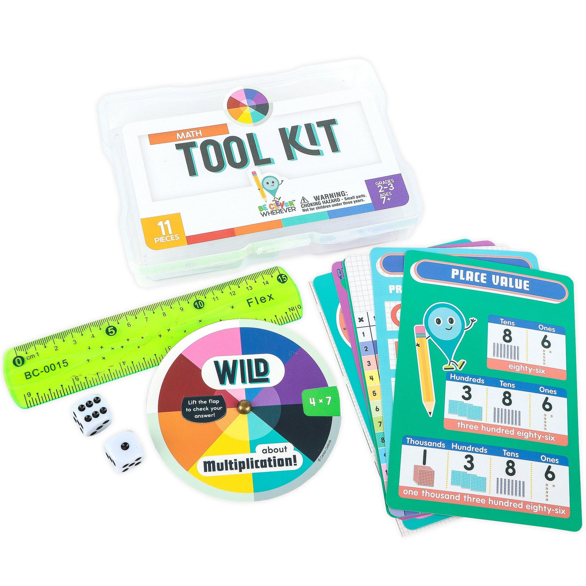 Be Clever Wherever Math Tool Kit, 11 Pieces, Grades 2-3 | Mardel | 4008520