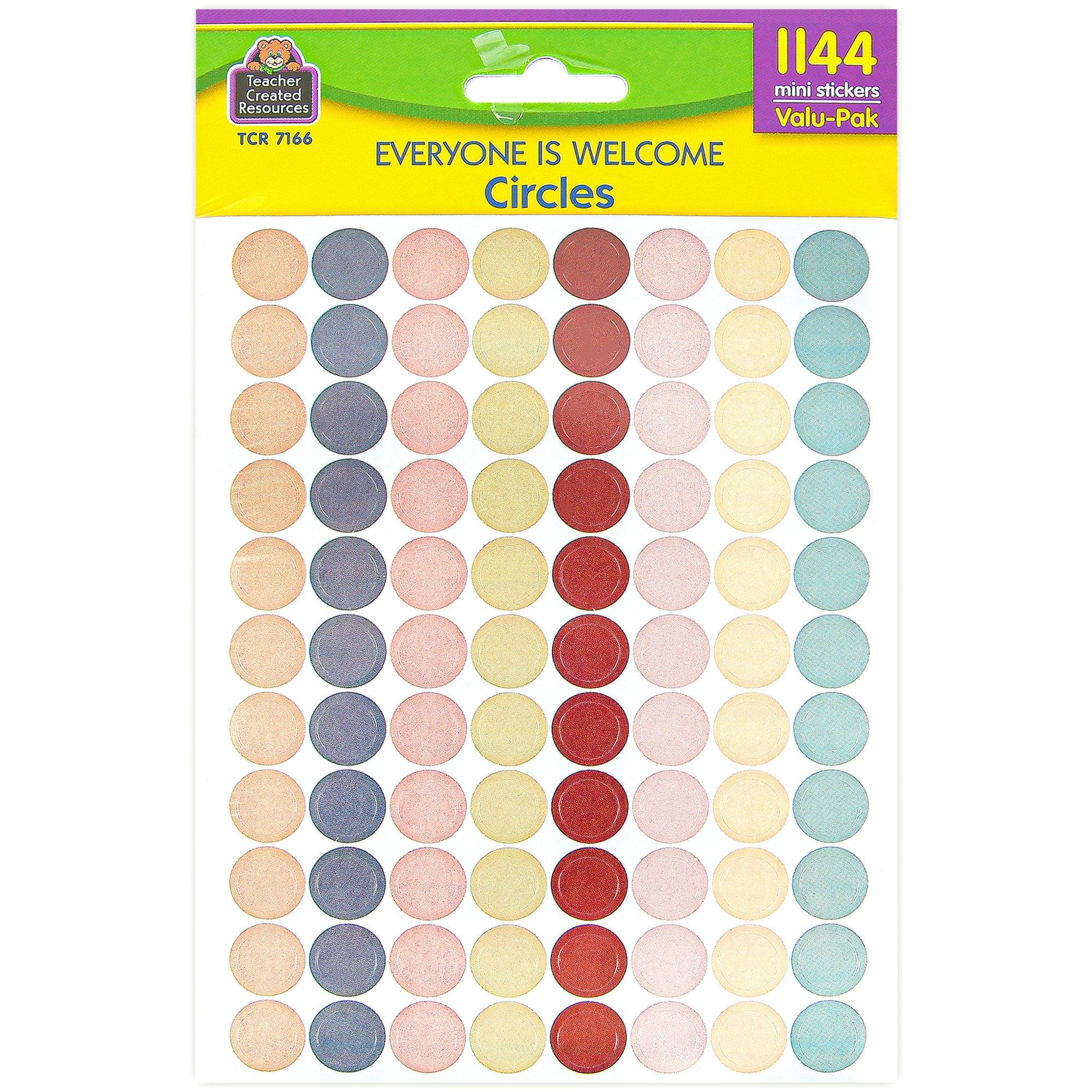 Everyone is Welcome Circles Mini Stickers Valu-Pak of 1144 | Mardel ...