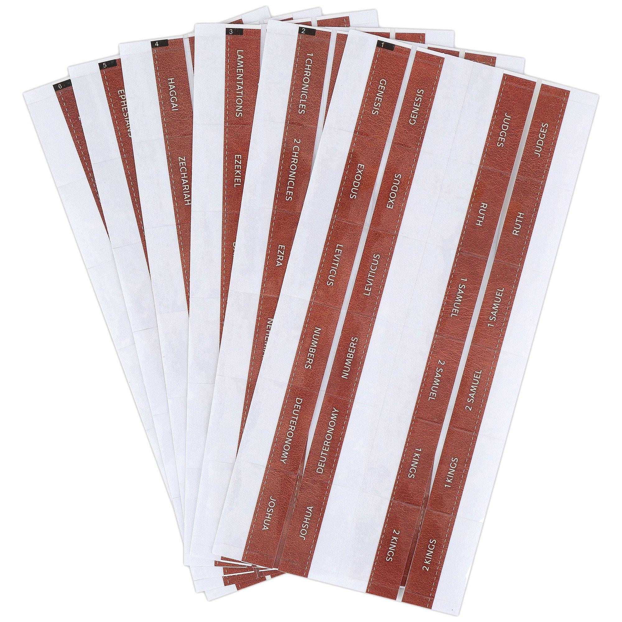 Leather Bible Tabs, 72 Tabs | Mardel | 4036406