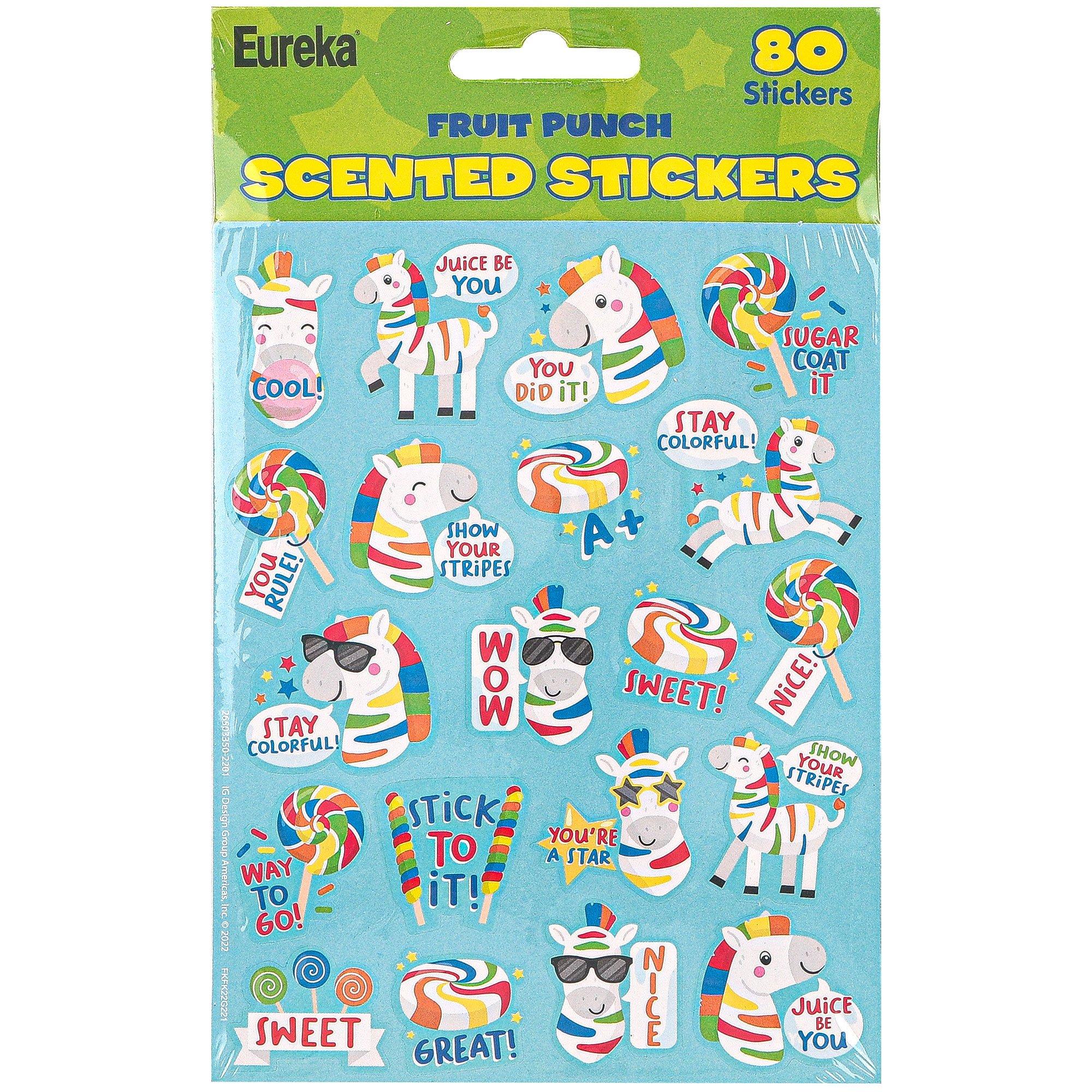 Zebra Fruit Punch Scented Stickers, 80 Pack | Mardel | 4040267