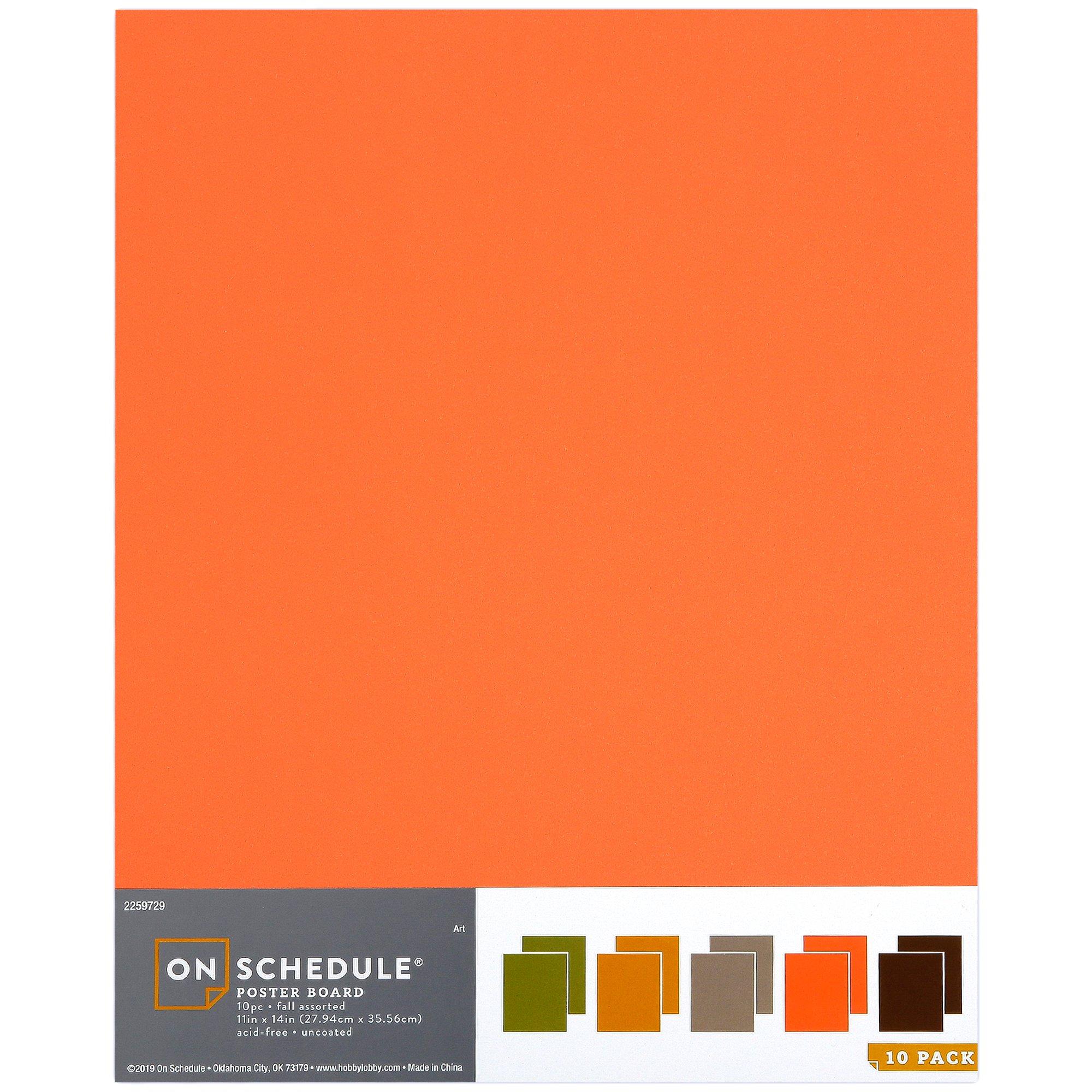 Fall Colors Poster Board Set, 11 x 14 inches, 10 Count | Mardel | 4042156