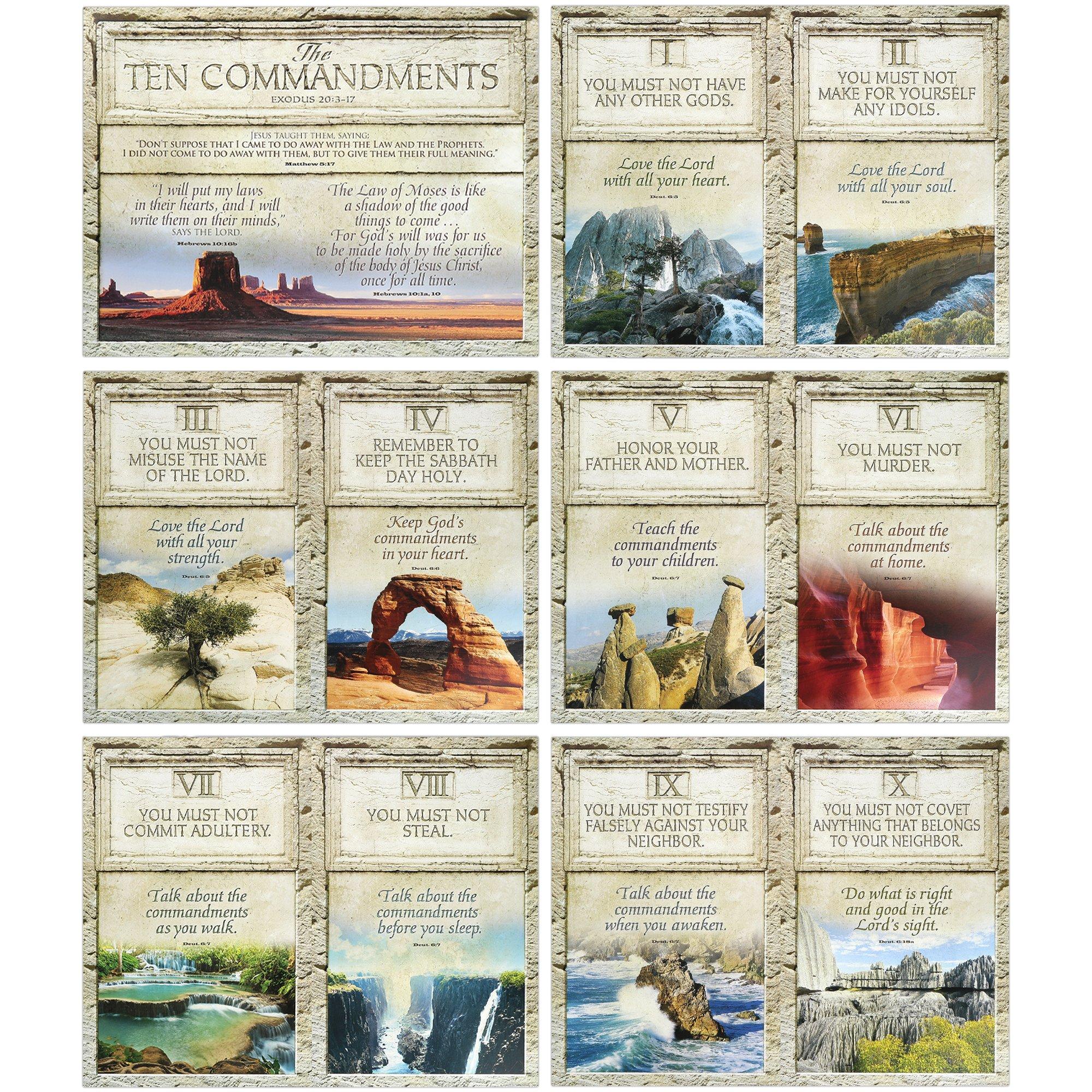 Ten Commandments Bulletin Board Set, 11 Pieces | Mardel | 4044673