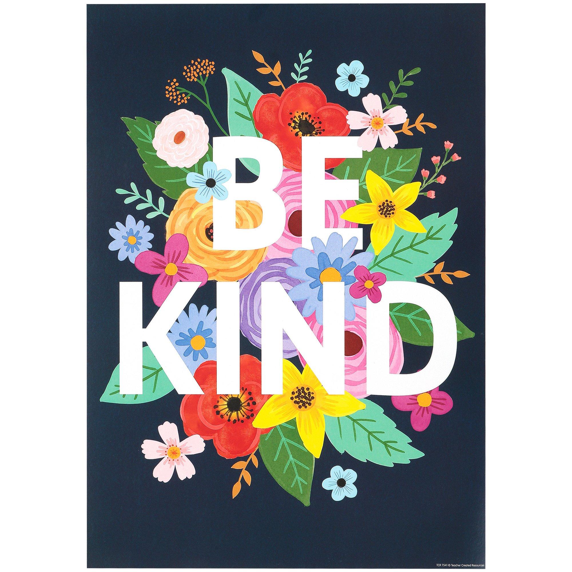 Be Kind Floral Motivational Poster, 13 x 19 Inches | Mardel | 4047593