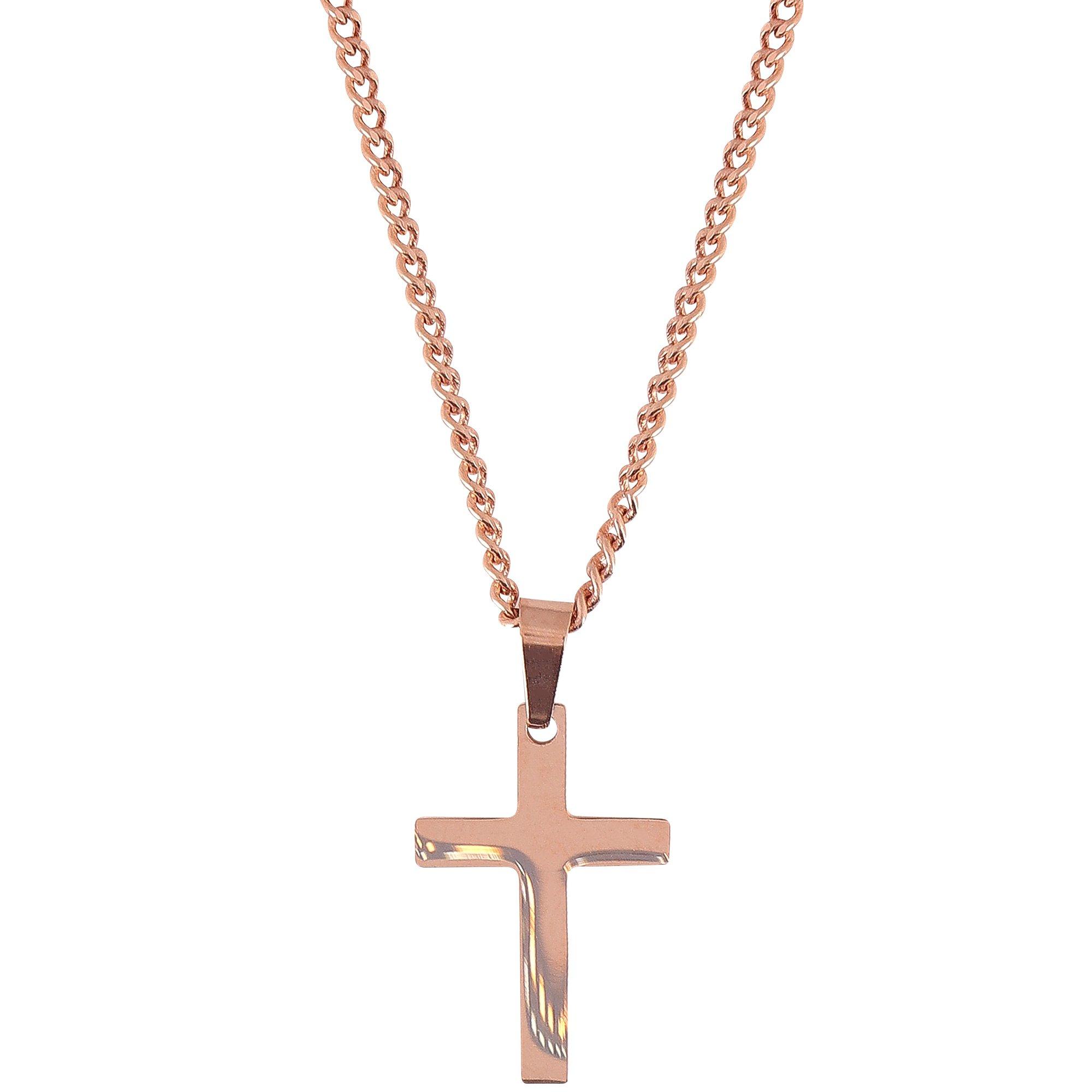 Rose Gold Cross Pendant Necklace | Mardel | 4058897
