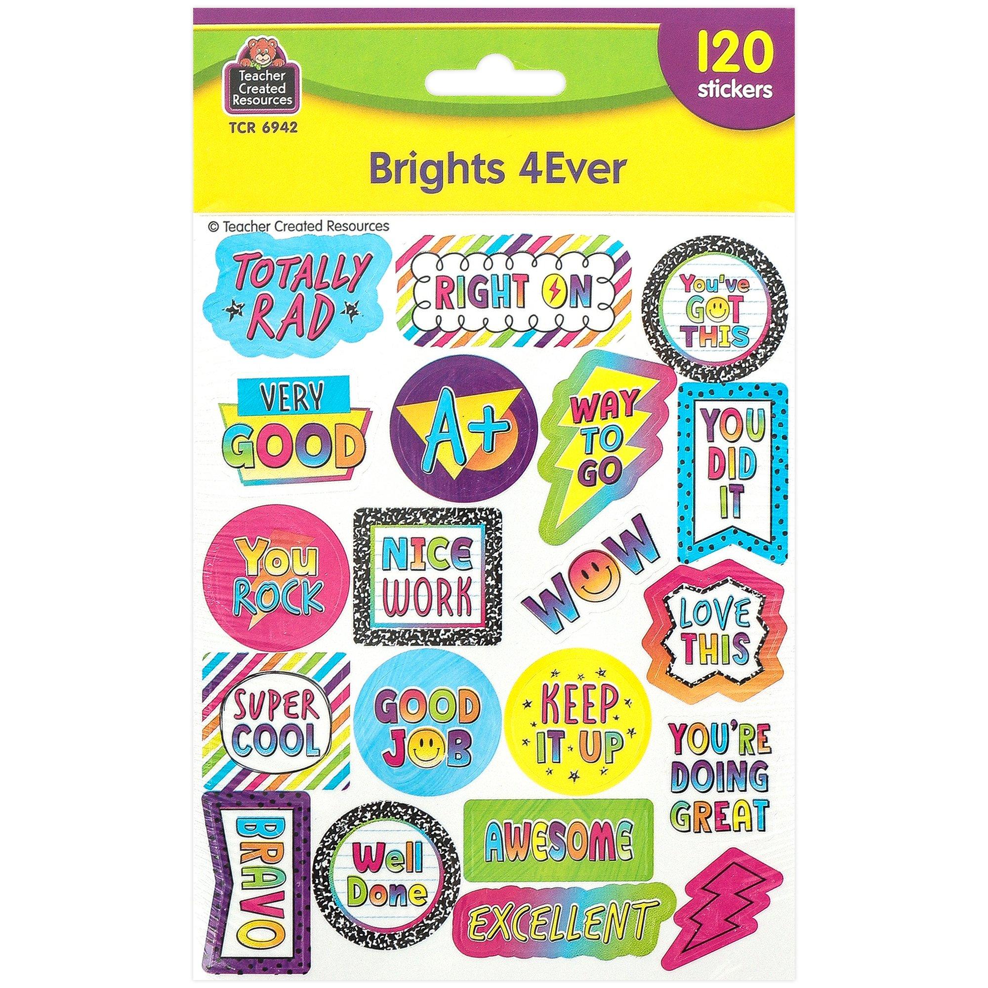 Brights 4Ever Motivational Stickers, Pack of 120 | Mardel | 4058996