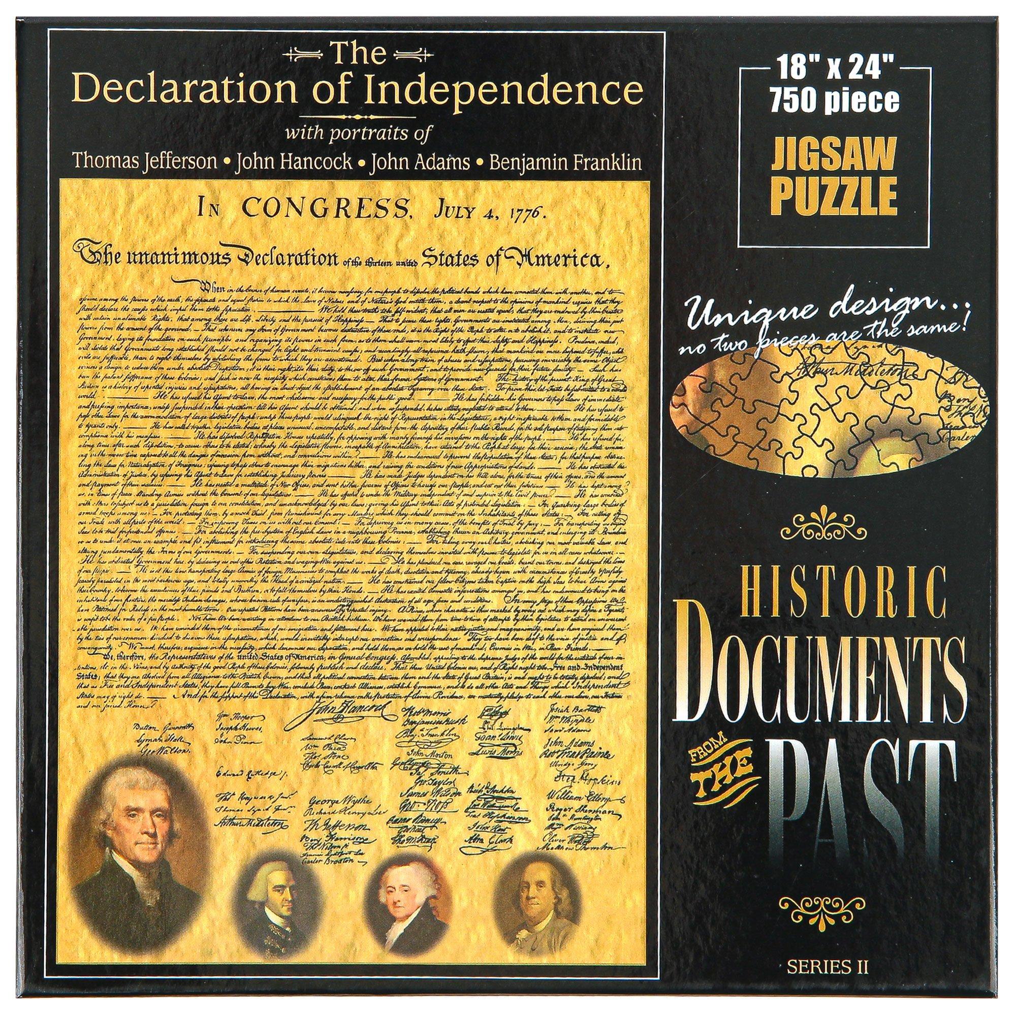 The Declaration of Independence Puzzle, 750 Pieces, Ages 3 & Older ...