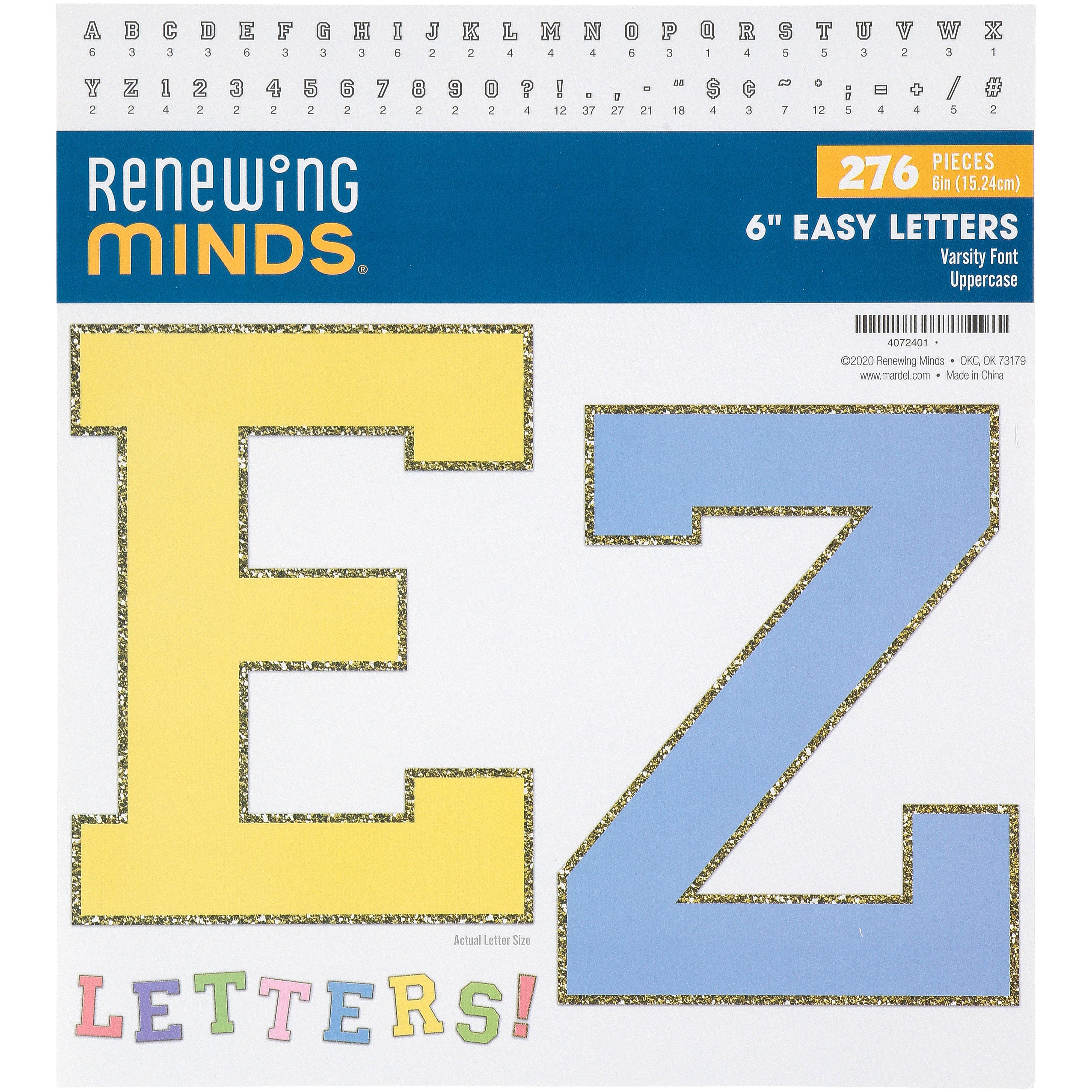 Renewing Minds, Color EZ Letters, 276 Pieces | Mardel | 4072401