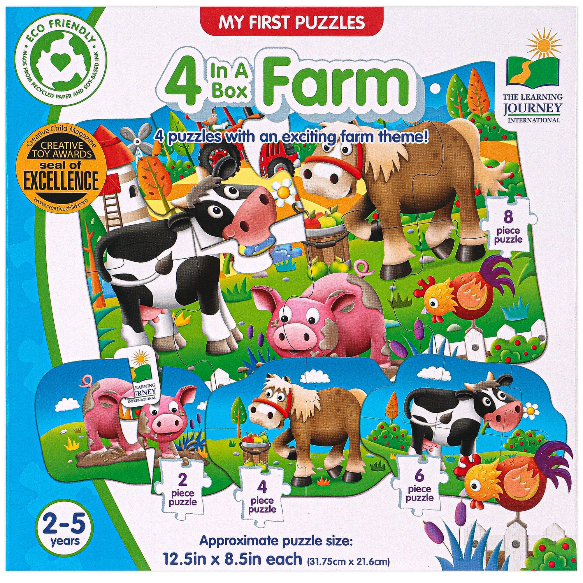 My First 4 in a Box Farm Animal Puzzles, Ages 2-5 | Mardel | 4085072