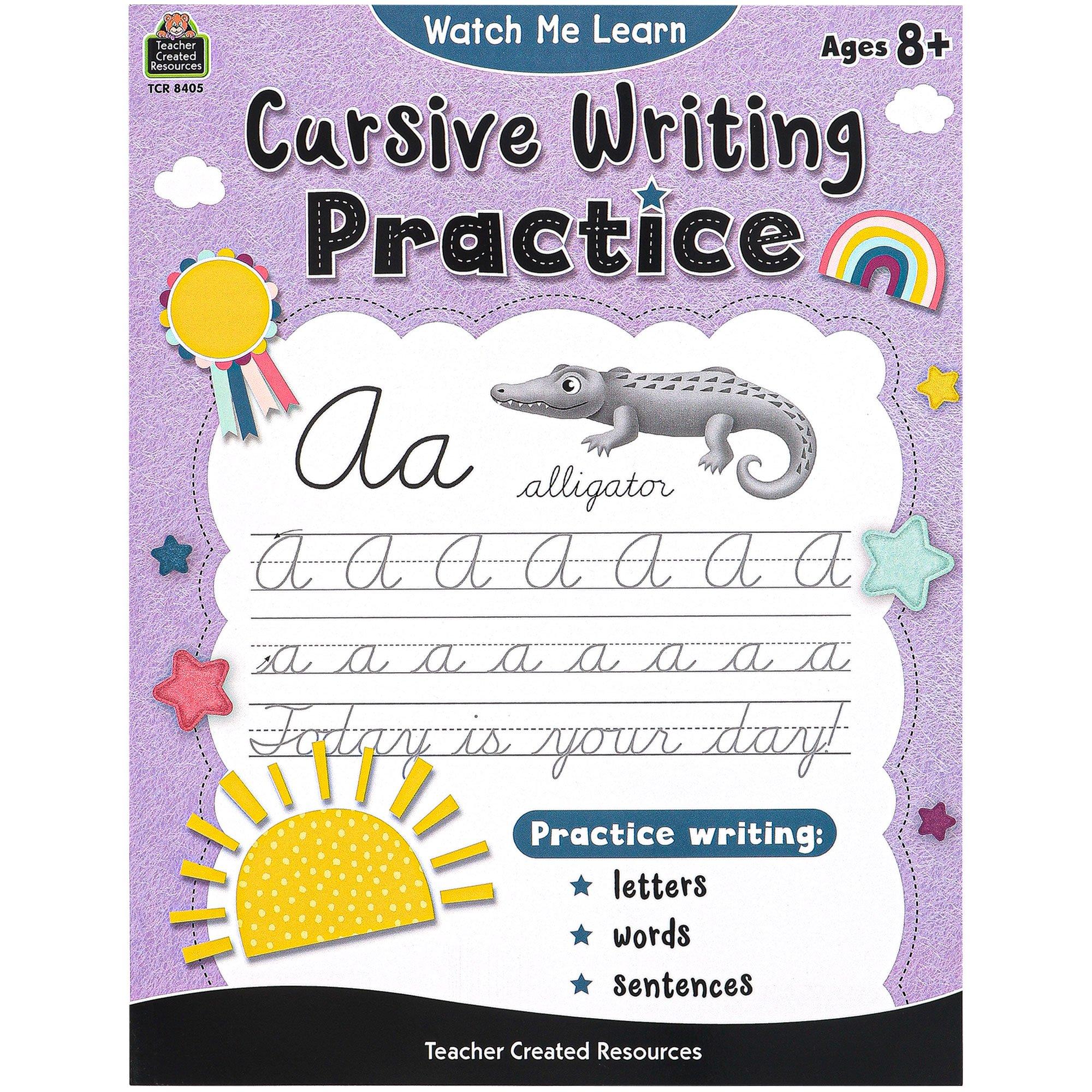 Cursive Writing Practice Workbook, 80 pages, Ages 8 & Older | Mardel ...