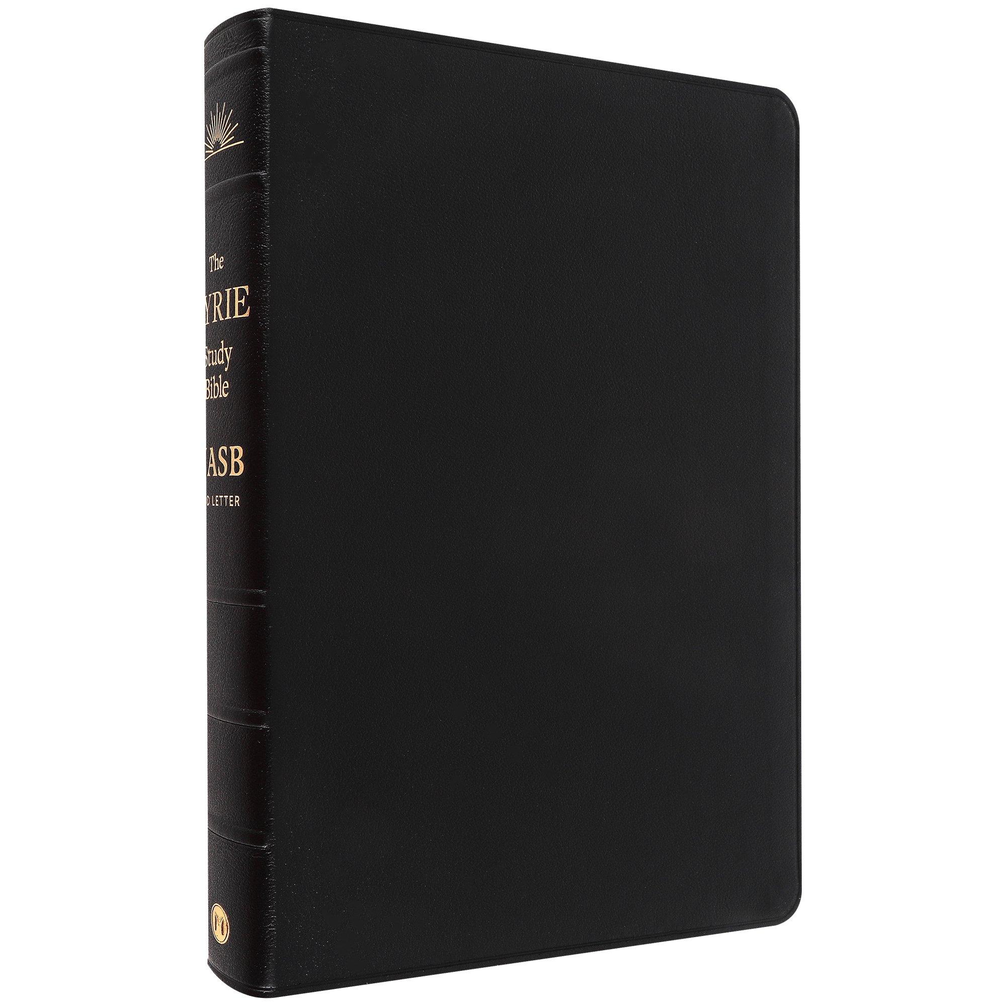 NASB Ryrie Study Bible, Indexed, Genuine Leather, Black, Red Letter ...