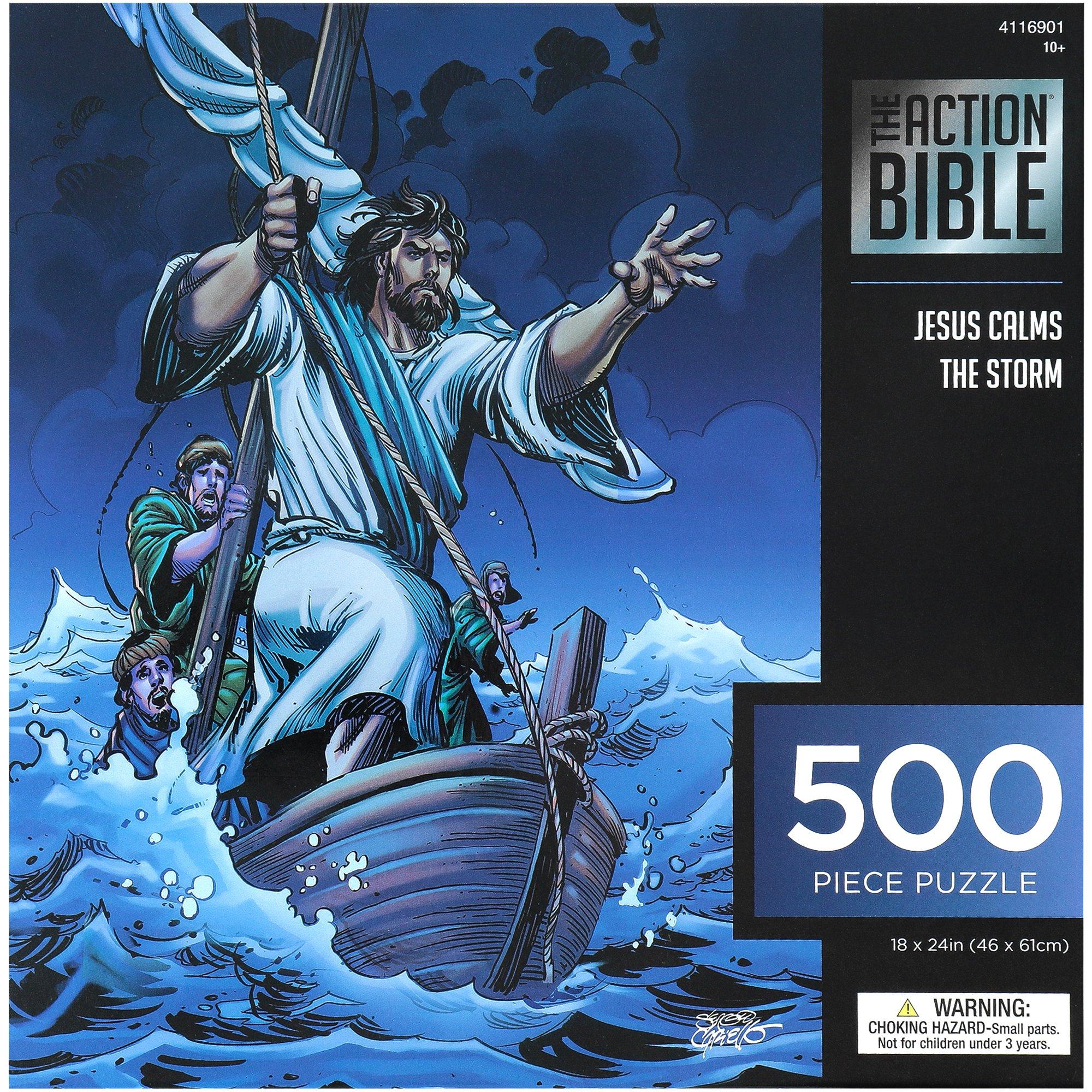 Action Bible Puzzle: Jesus Calms the Storm, 500 pieces | Mardel | 4116901