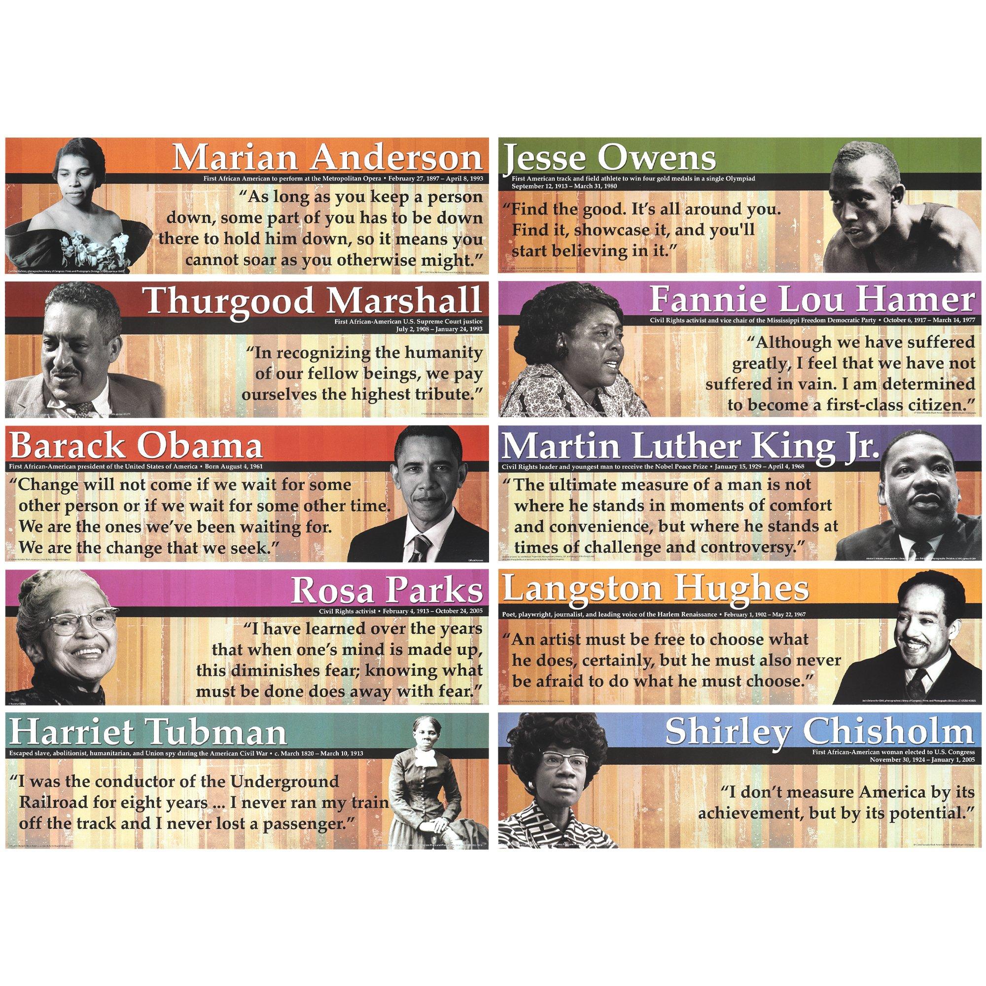 Notable Black Americans Mini Bulletin Board, 10 Pieces | Mardel | 4117008