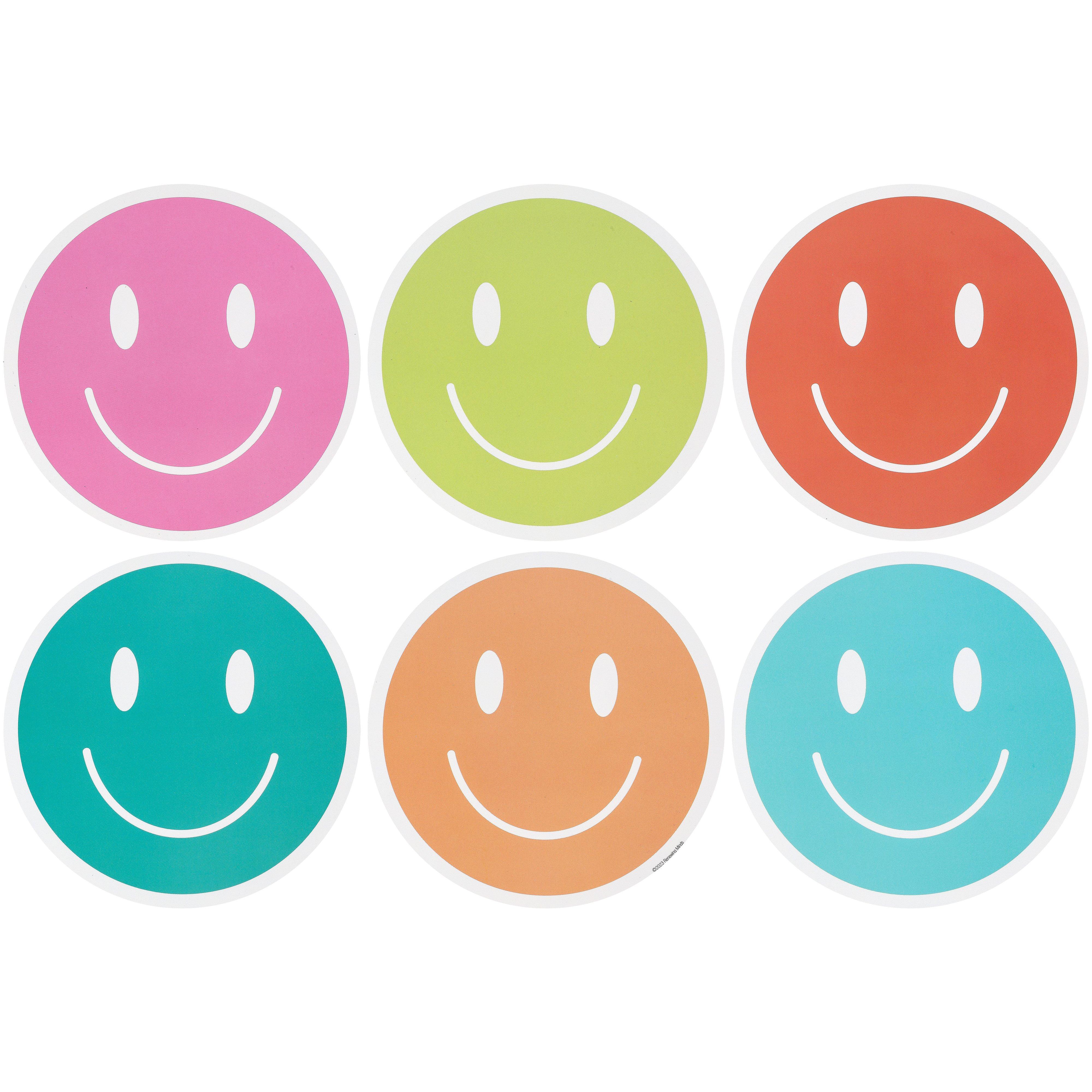 Renewing Minds, Electric Smiley Face Large Cutouts, 36 count | Mardel ...