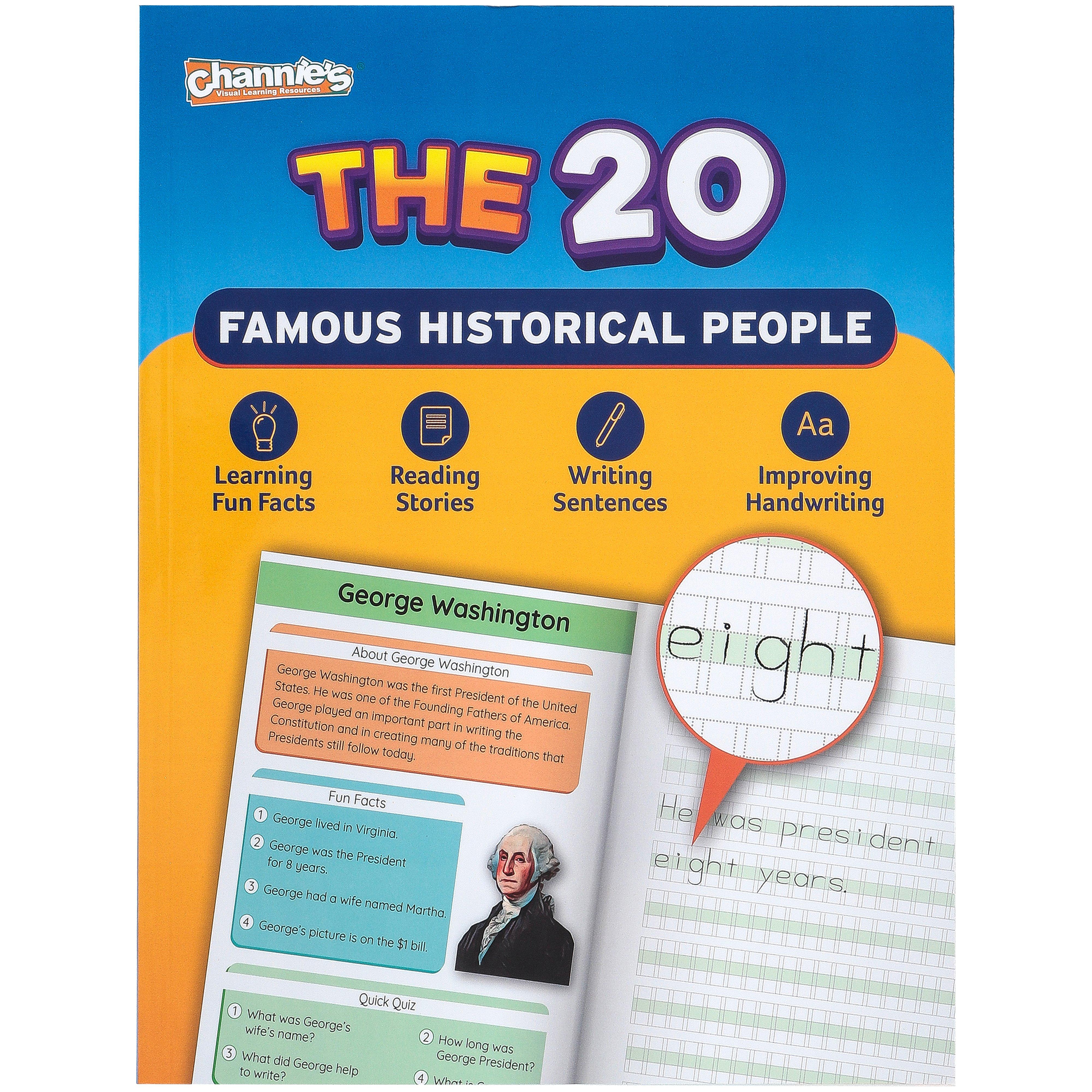 Channie's, 20 Famous Historical People Workbook | Mardel | 4125076