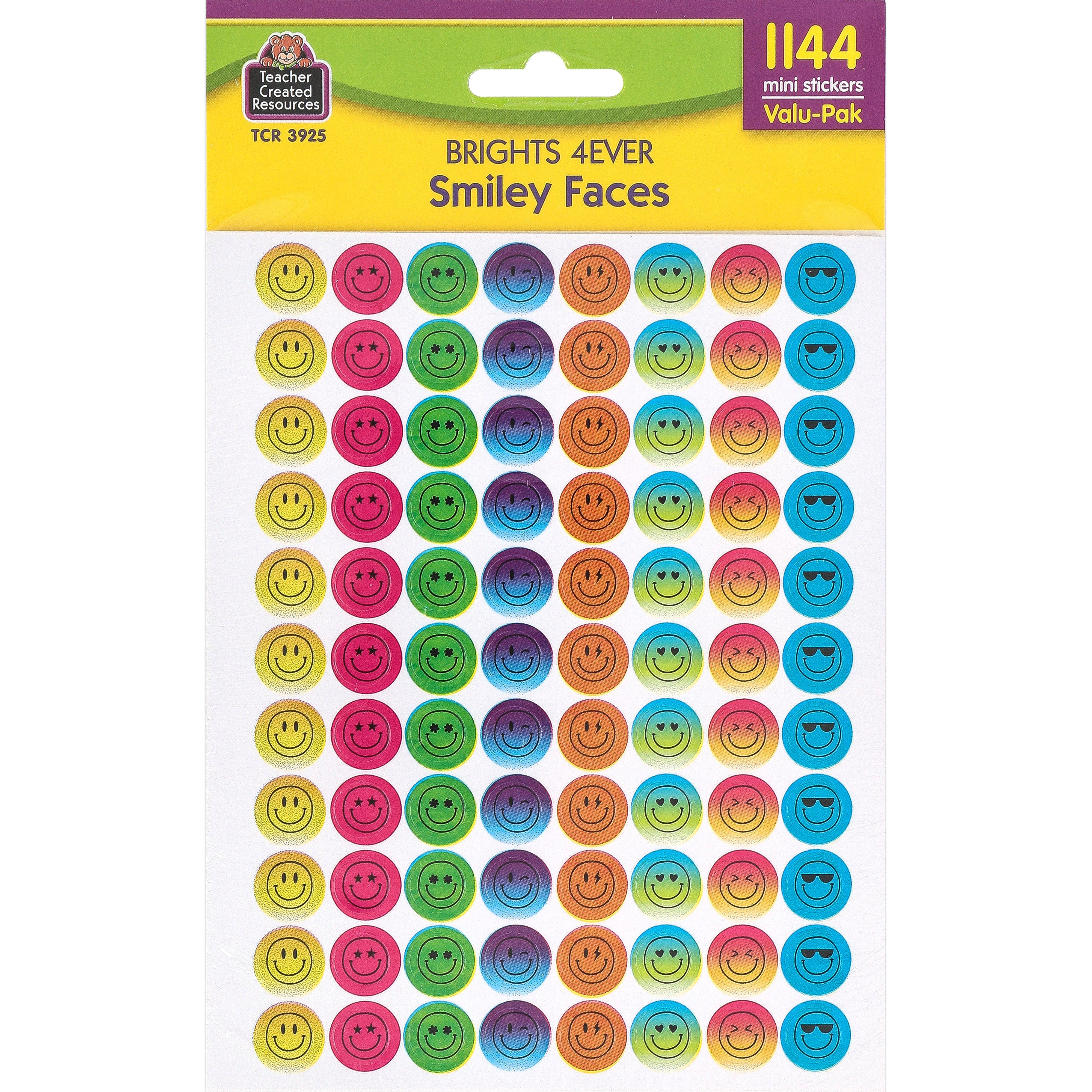 Brights 4Ever Smiley Face Stickers, 1144 count | Mardel | 4130753