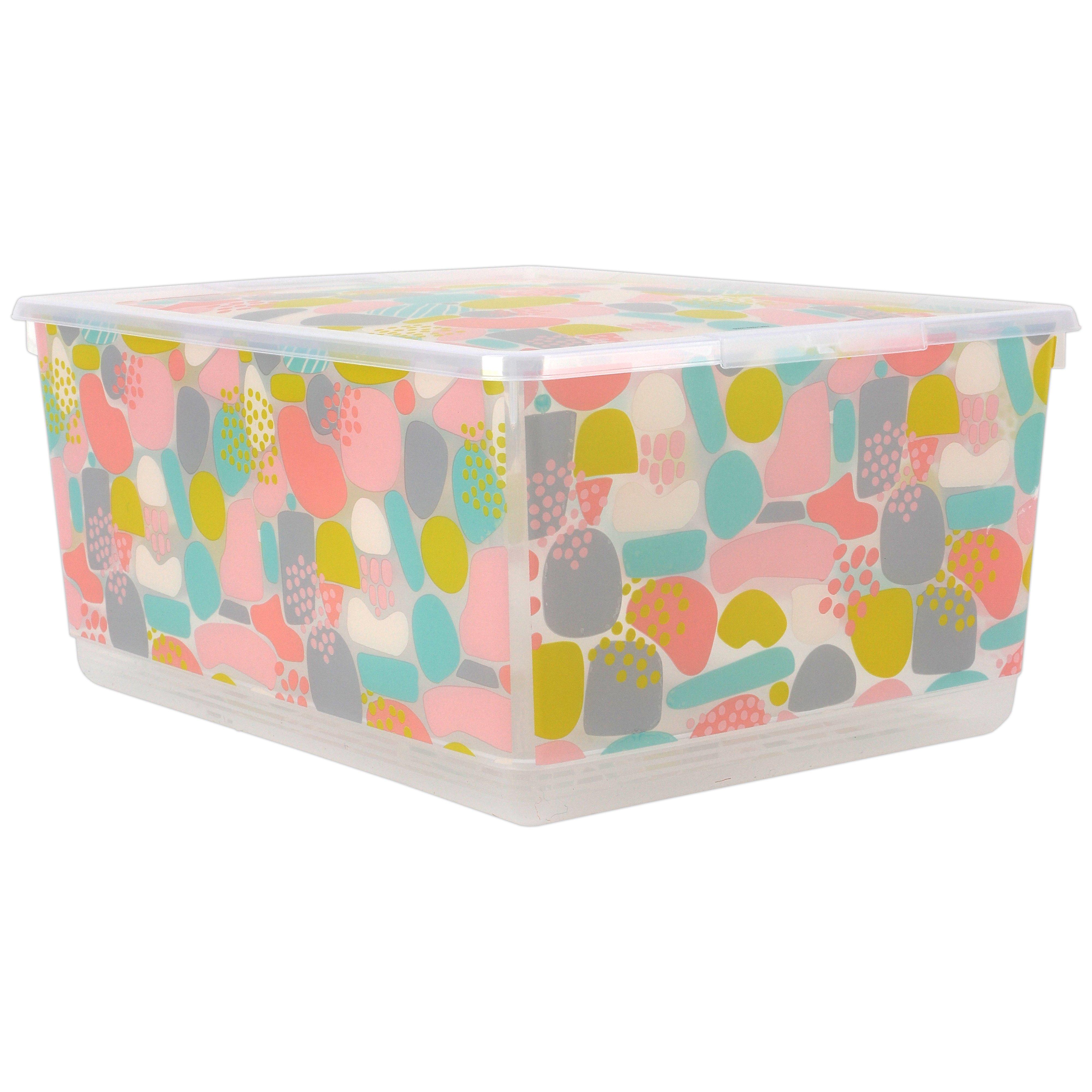Curver, Pastel Deco Plastic Storage Container, 15 Liter | Mardel | 4134292